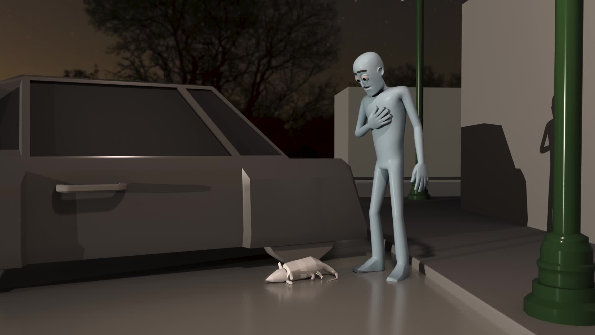 ArtStation - Animation- Taking a Step Over a Lost Rat