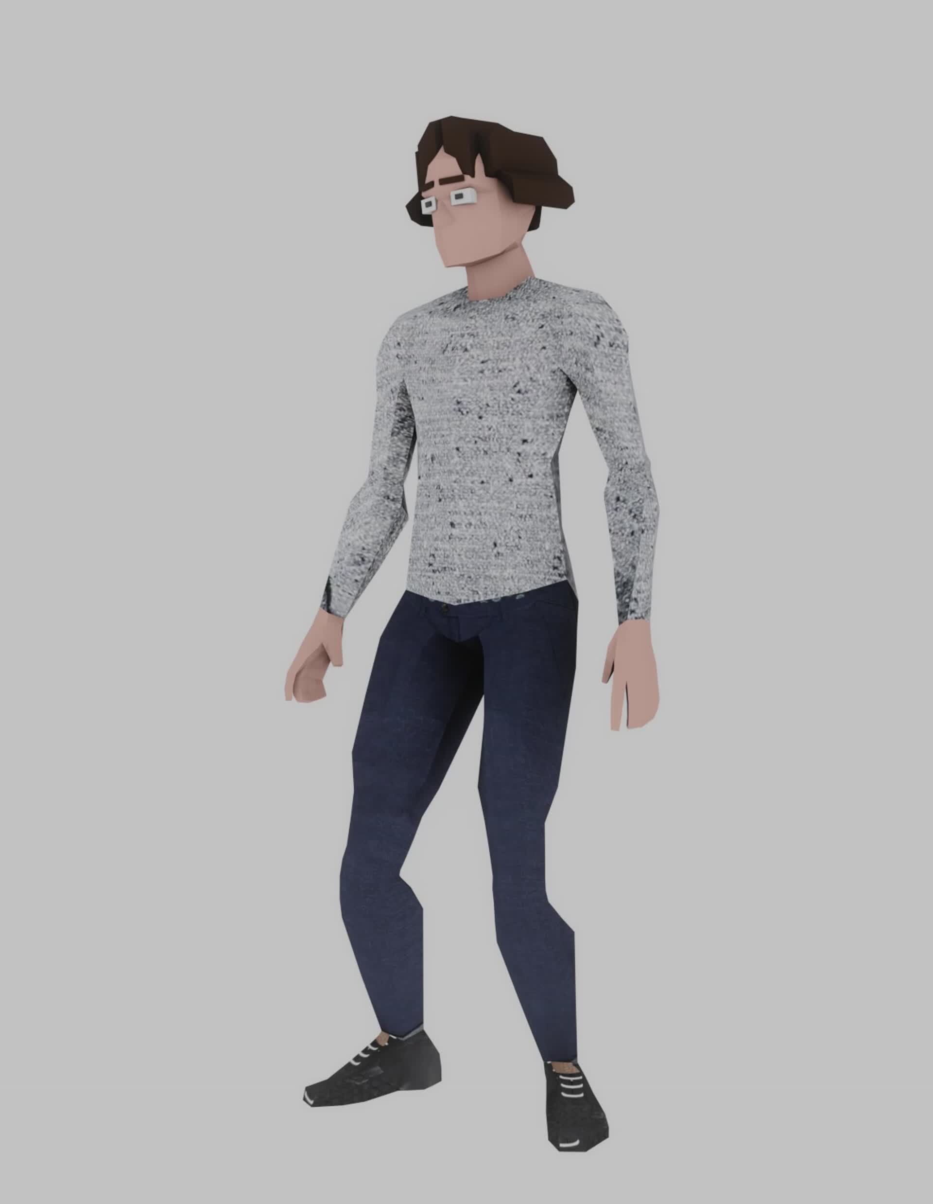 ArtStation - Low Poly Character + Motion Capture Testing