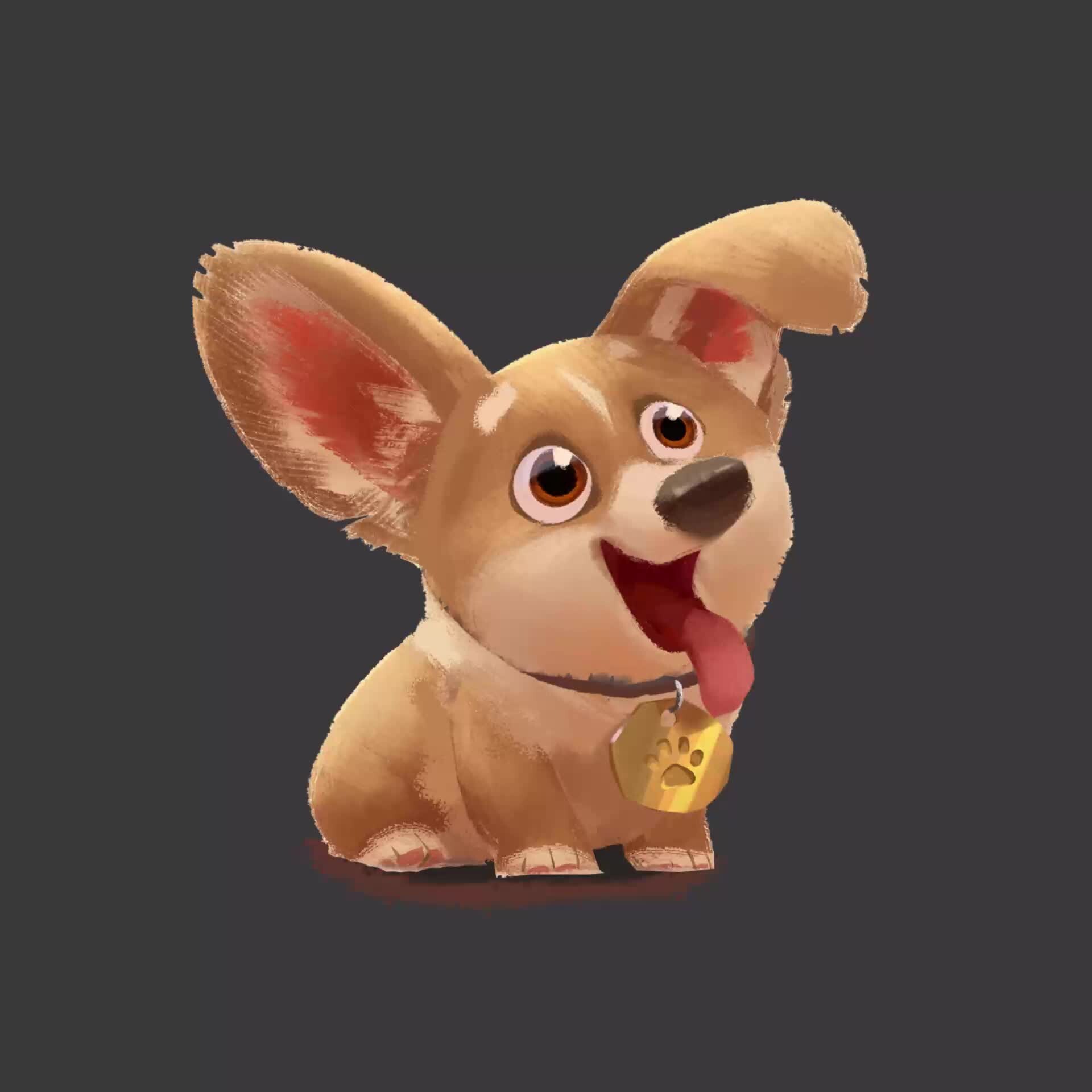 ArtStation - Spine 2D Dog