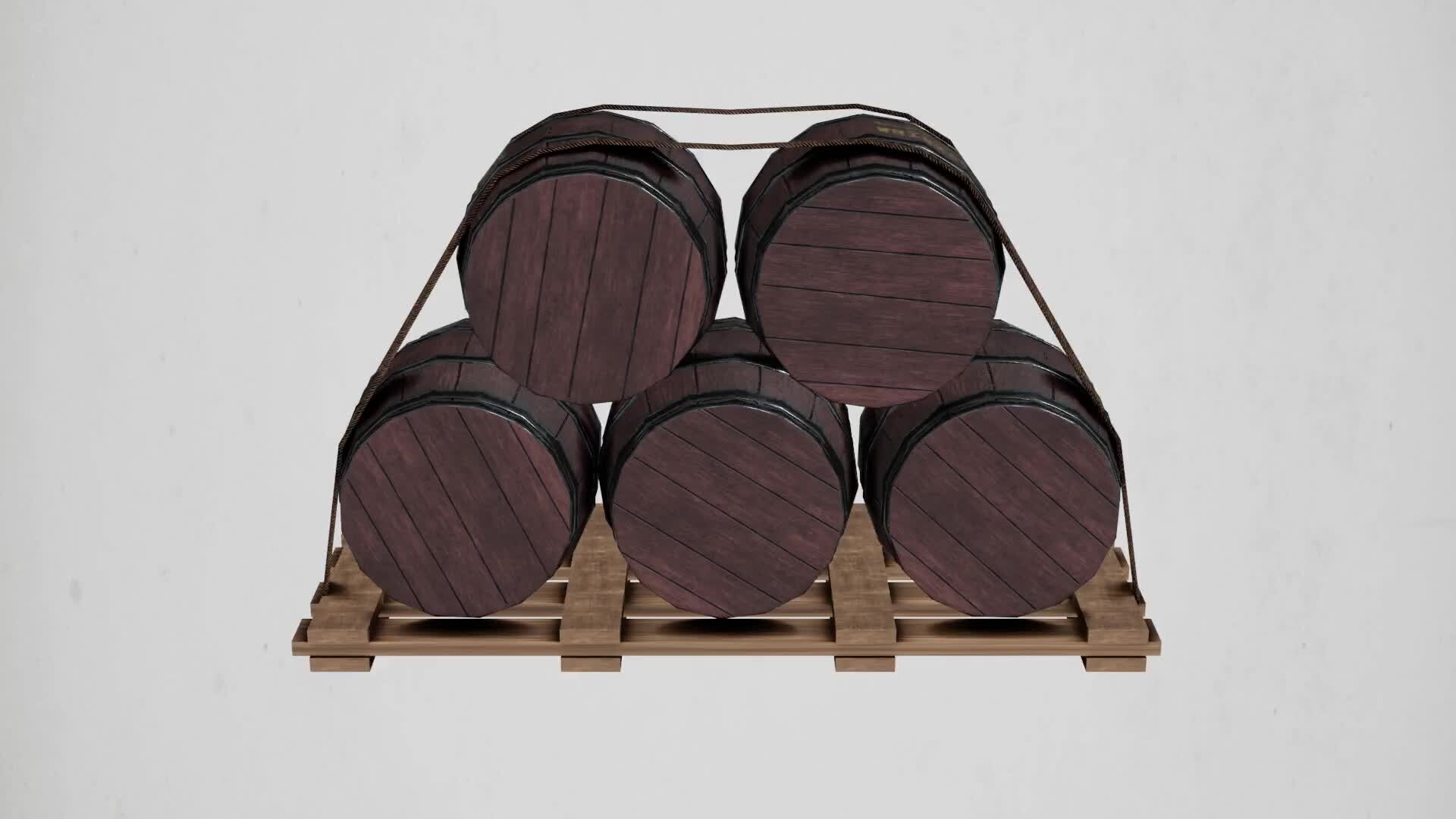 ArtStation - Props - Wooden Barrels