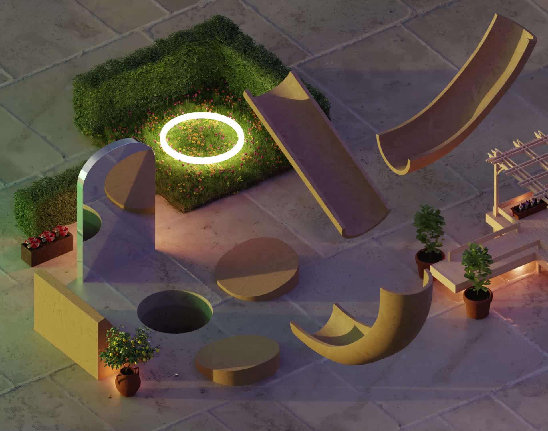 ArtStation - Physics Simulation Obstacle Course