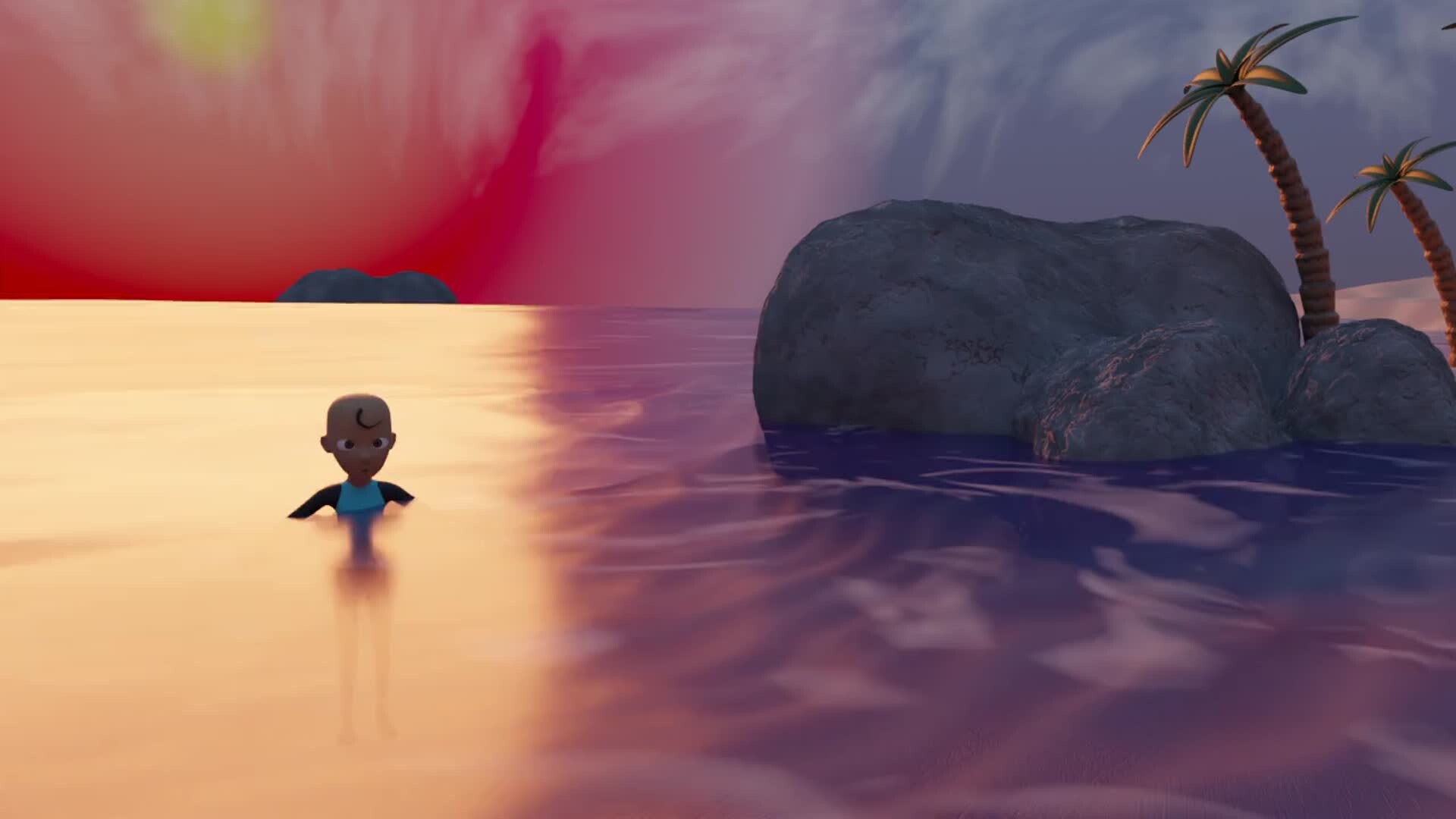 ArtStation - Beach Scene Animation