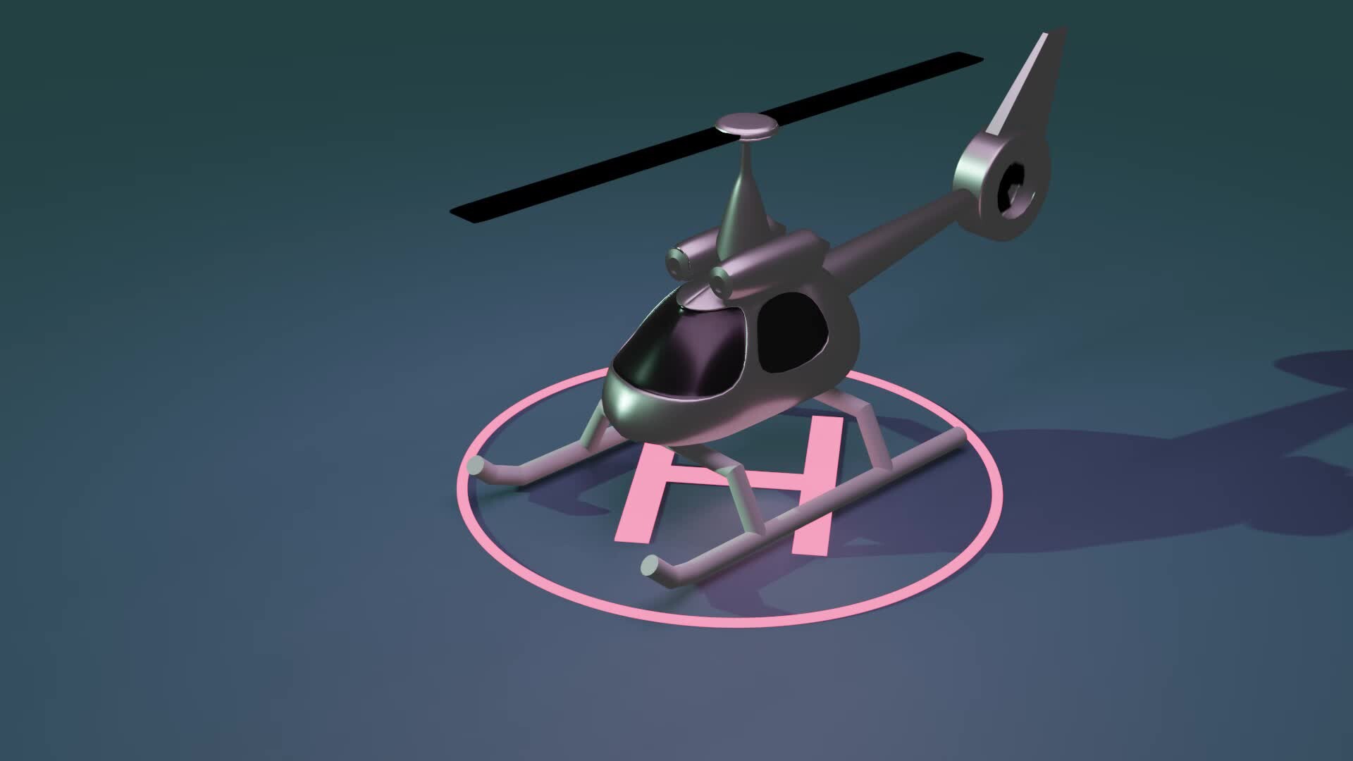 ArtStation - 3D Helicopter (Modeling And Animation) in blender