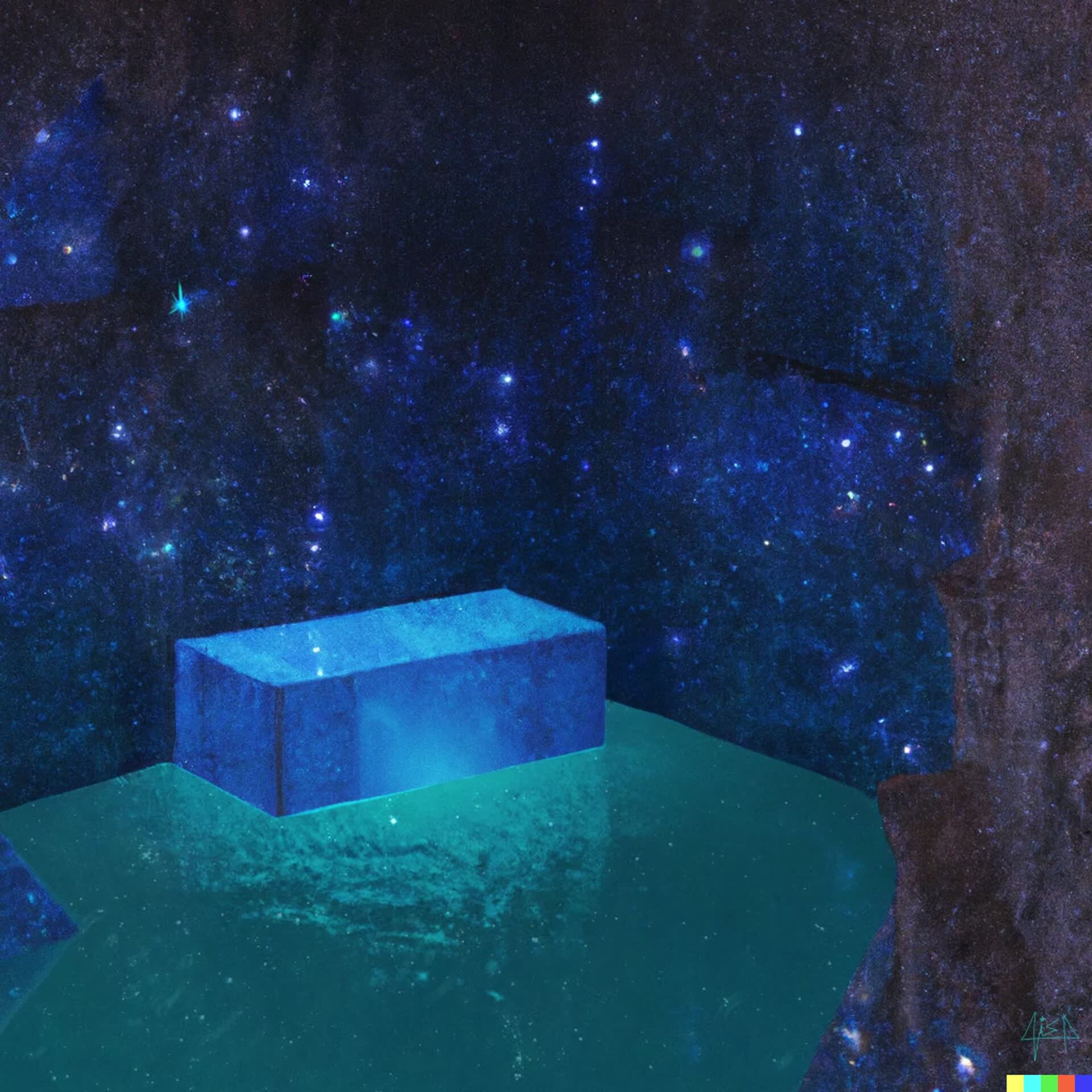 ArtStation - Animation of a Dall-e generated image (crystal cave)