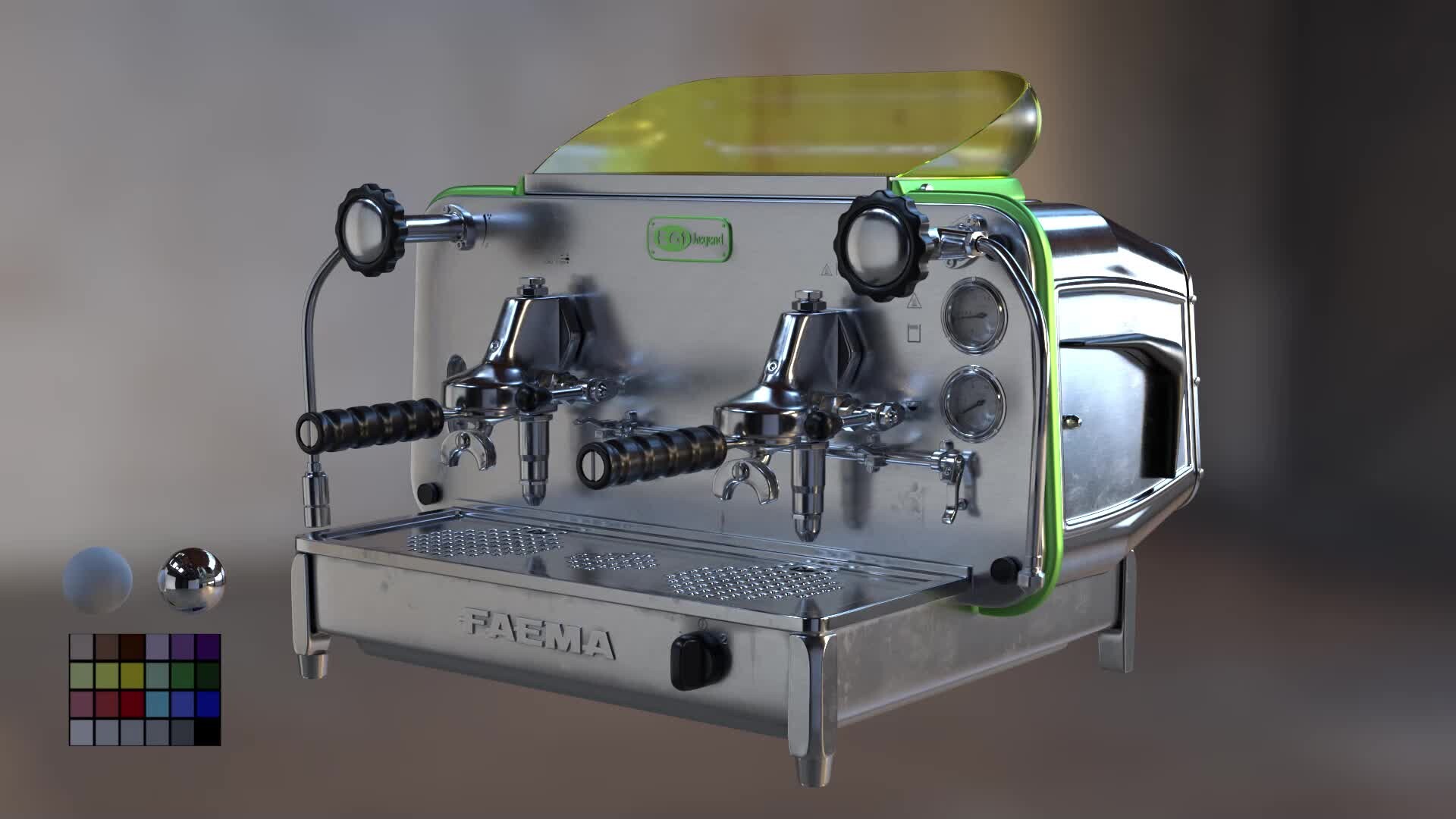 ArtStation - faema e61 legend coffee machine espresso machine