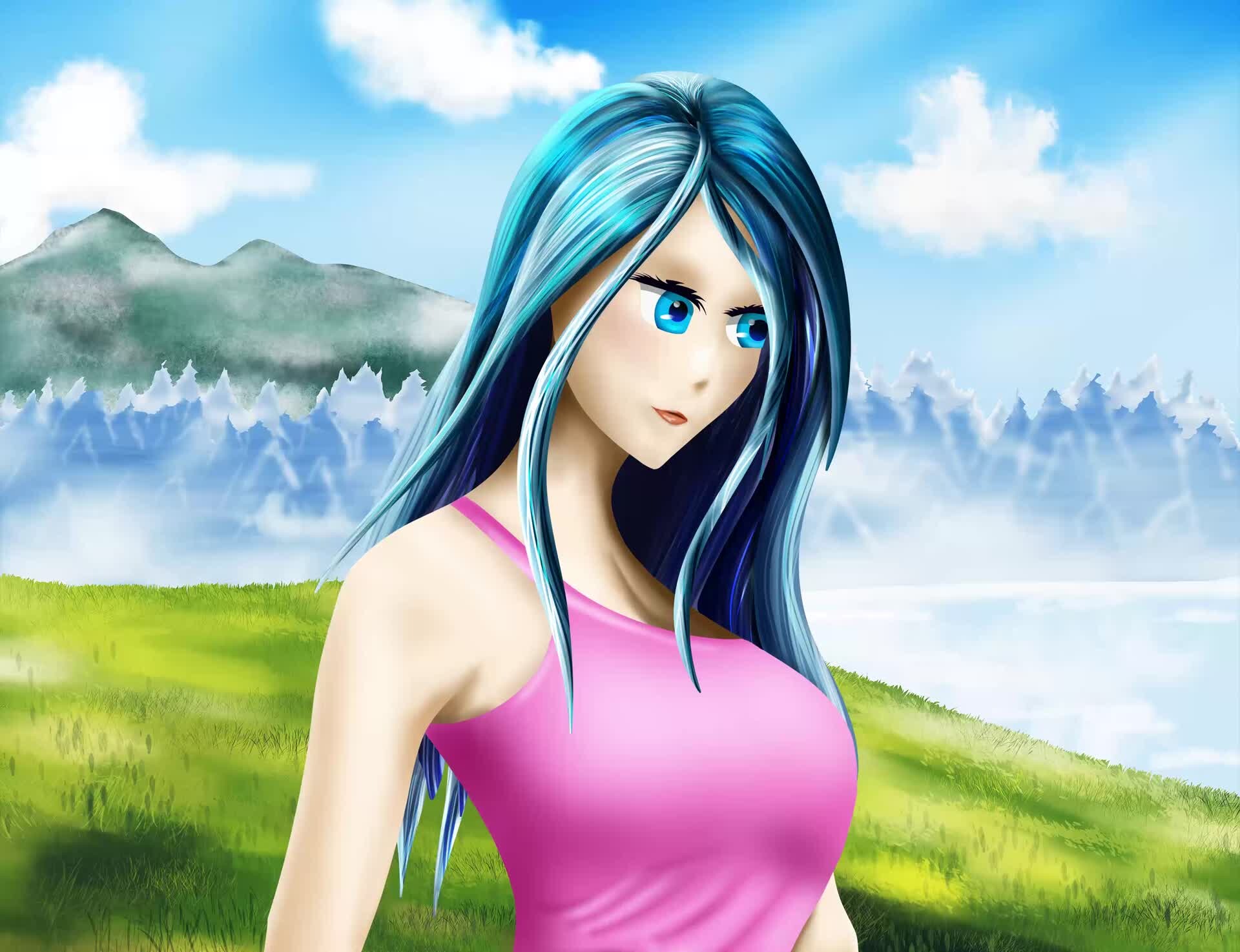 ArtStation - Animation - anime girl