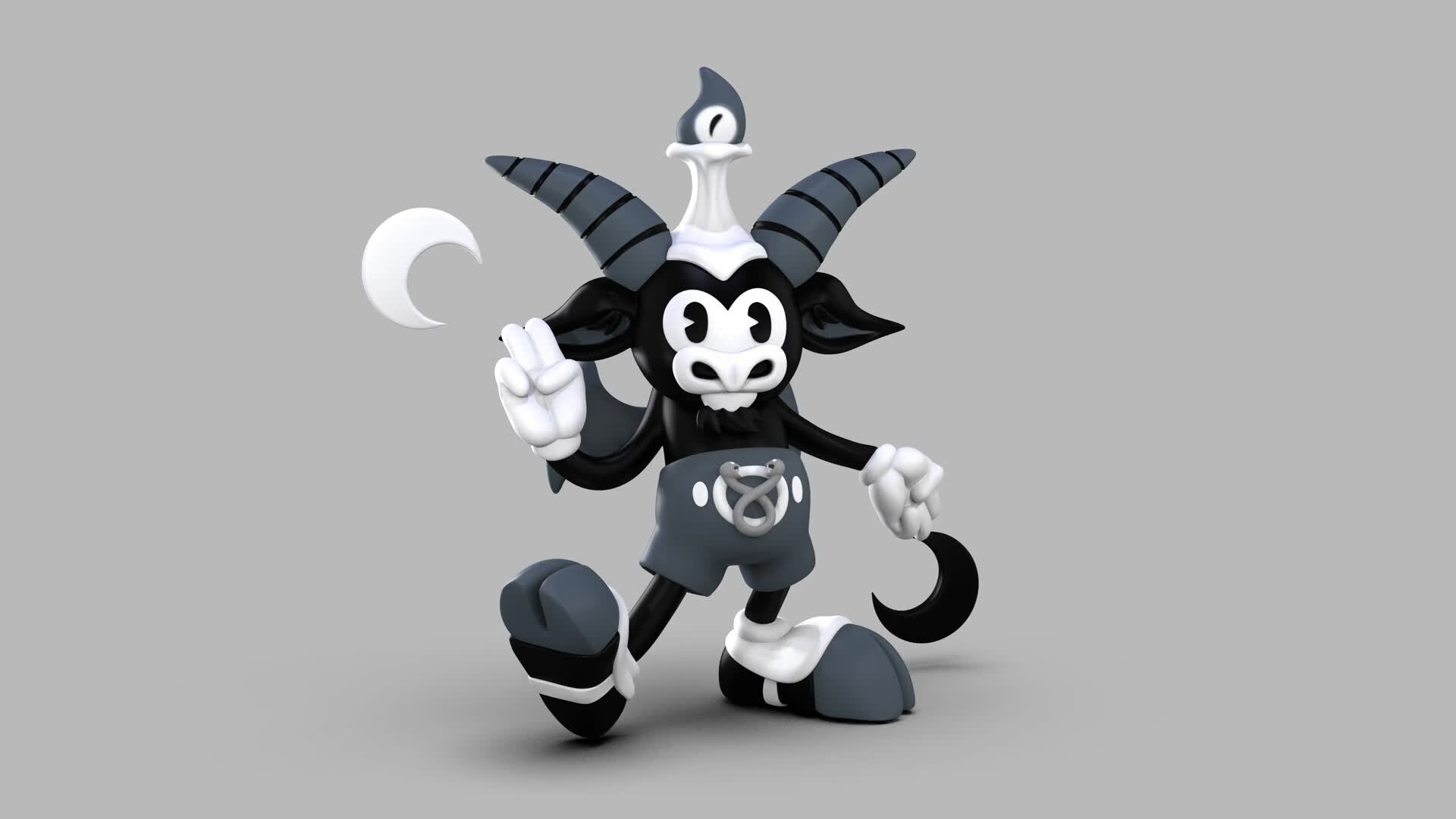 ArtStation - Cartoon Baphomet