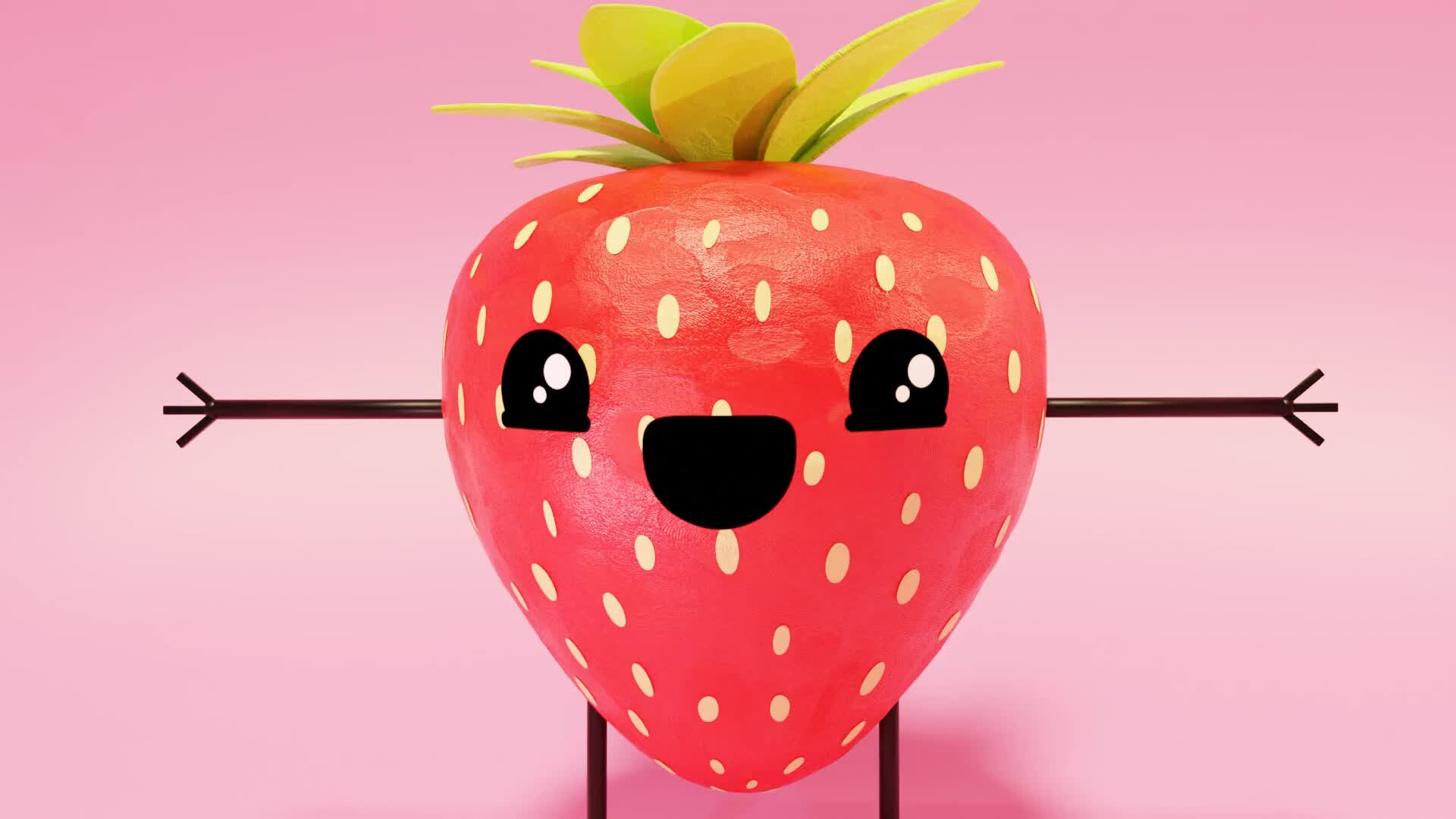 ArtStation - Cute Strawberry Character WIP