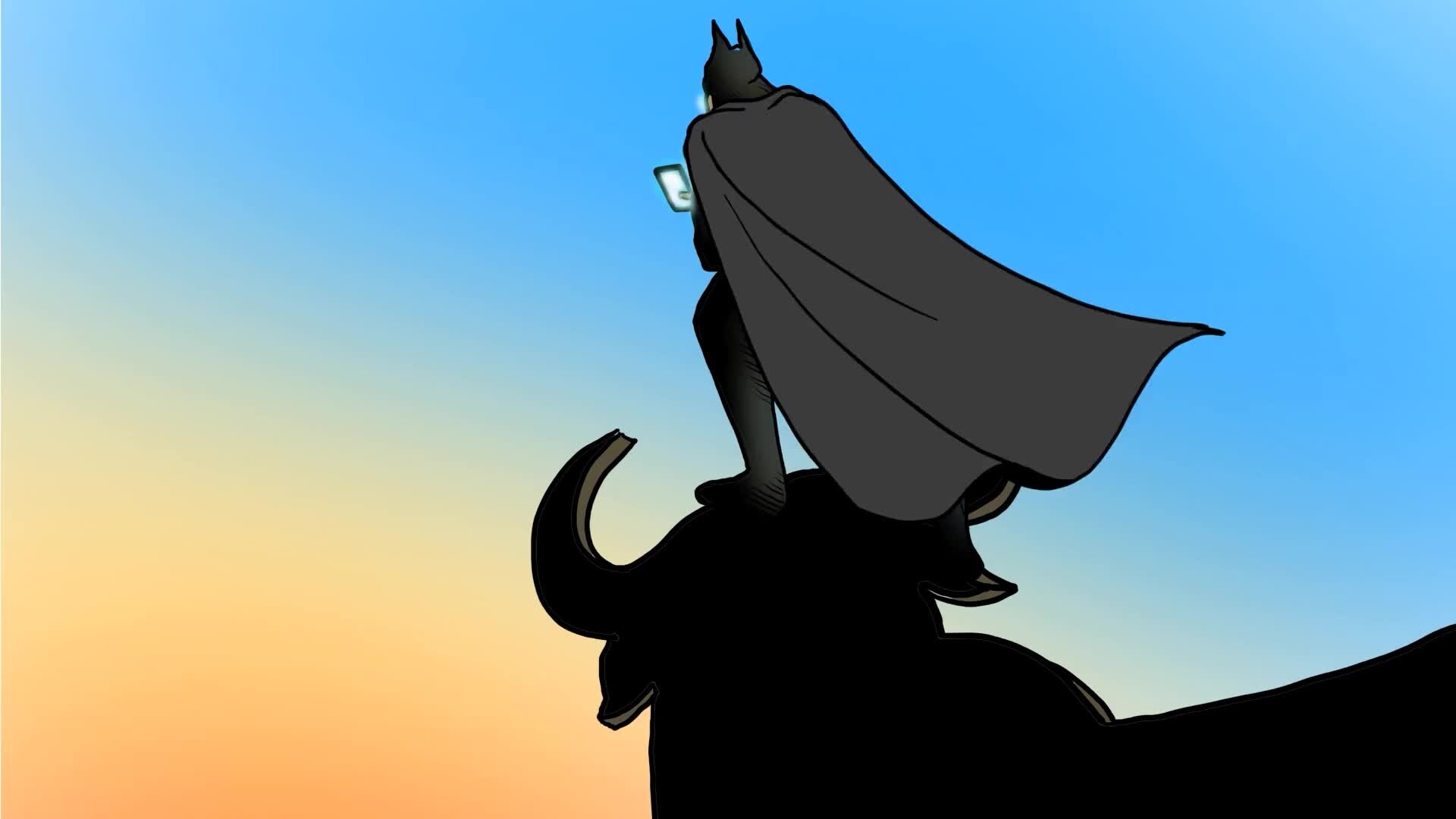 ArtStation - 🎥2D VFX animation 🦇Batman "patrols" the city