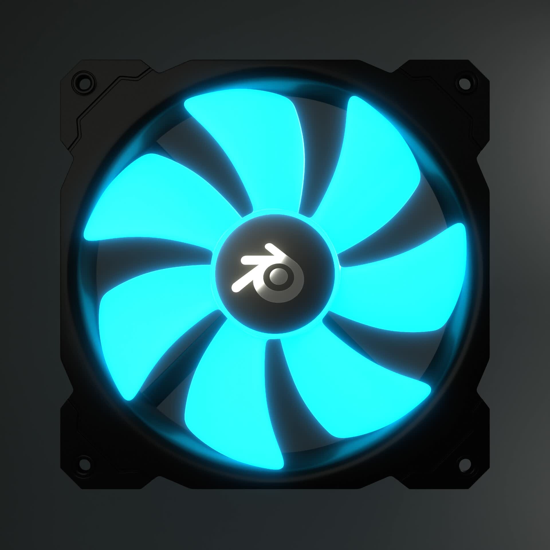 ArtStation - Computer case fan animation