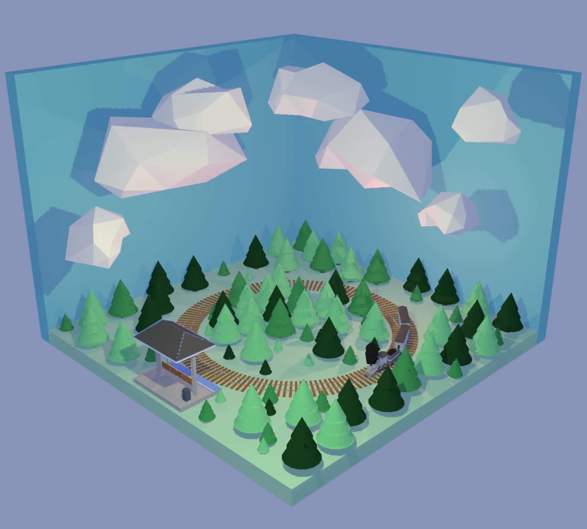 ArtStation - isometric Train