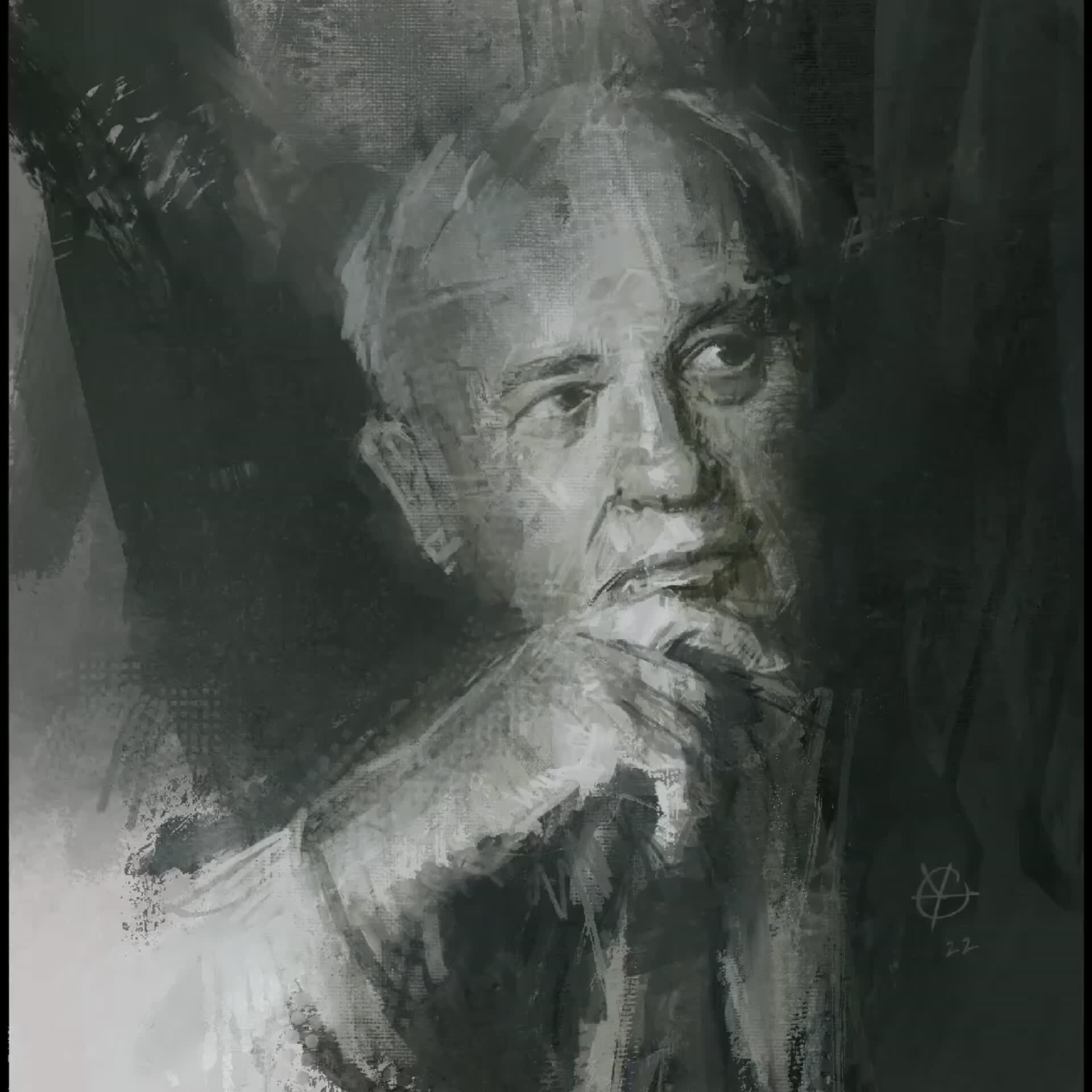 ArtStation - Mikhail Gorbachev sketch