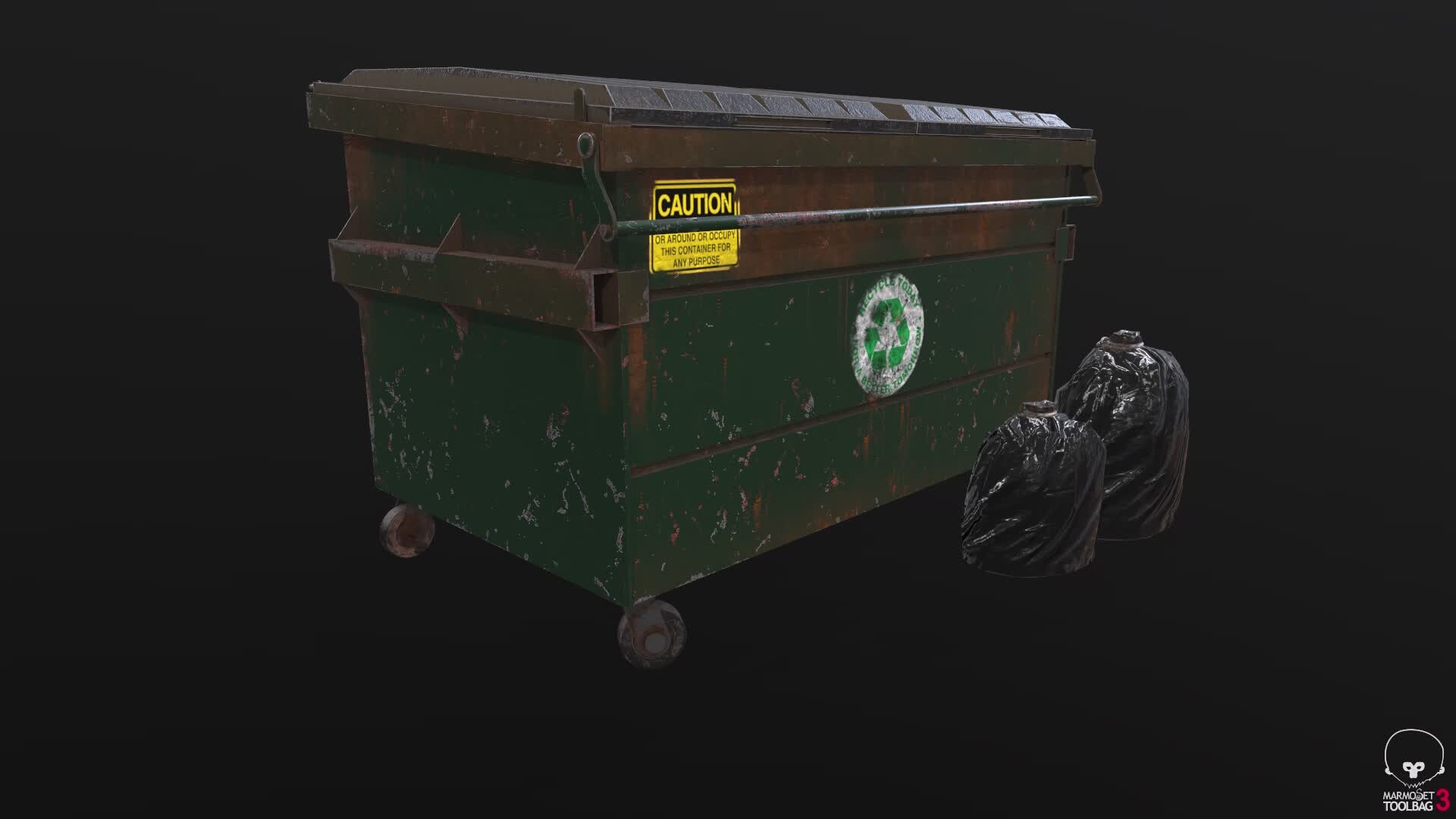 ArtStation - Dirty Trash Bin