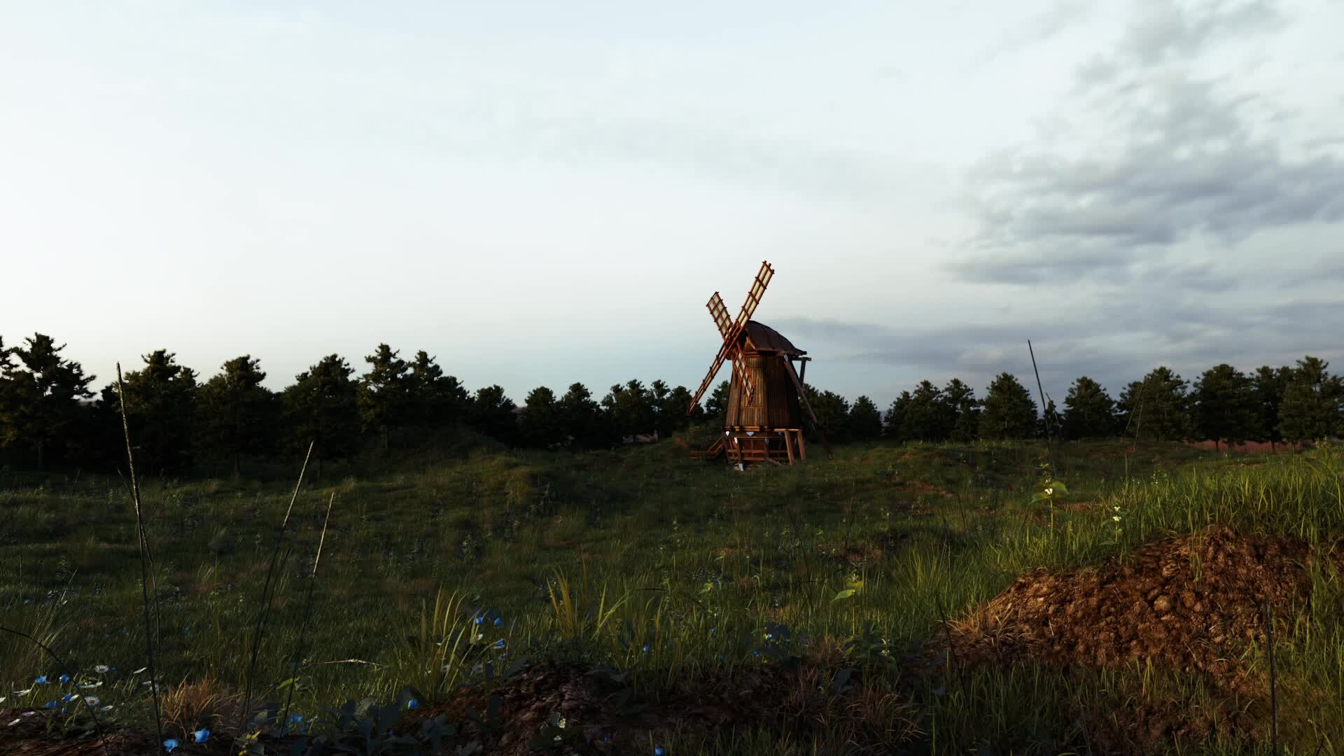 ArtStation - Environment Concept Art - High Altitude Windmill Design