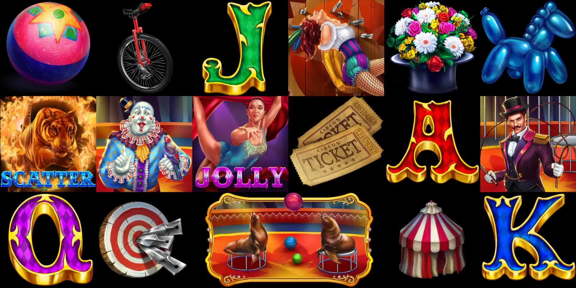 ArtStation - Motion design of the slot characters for the Circus themed ...