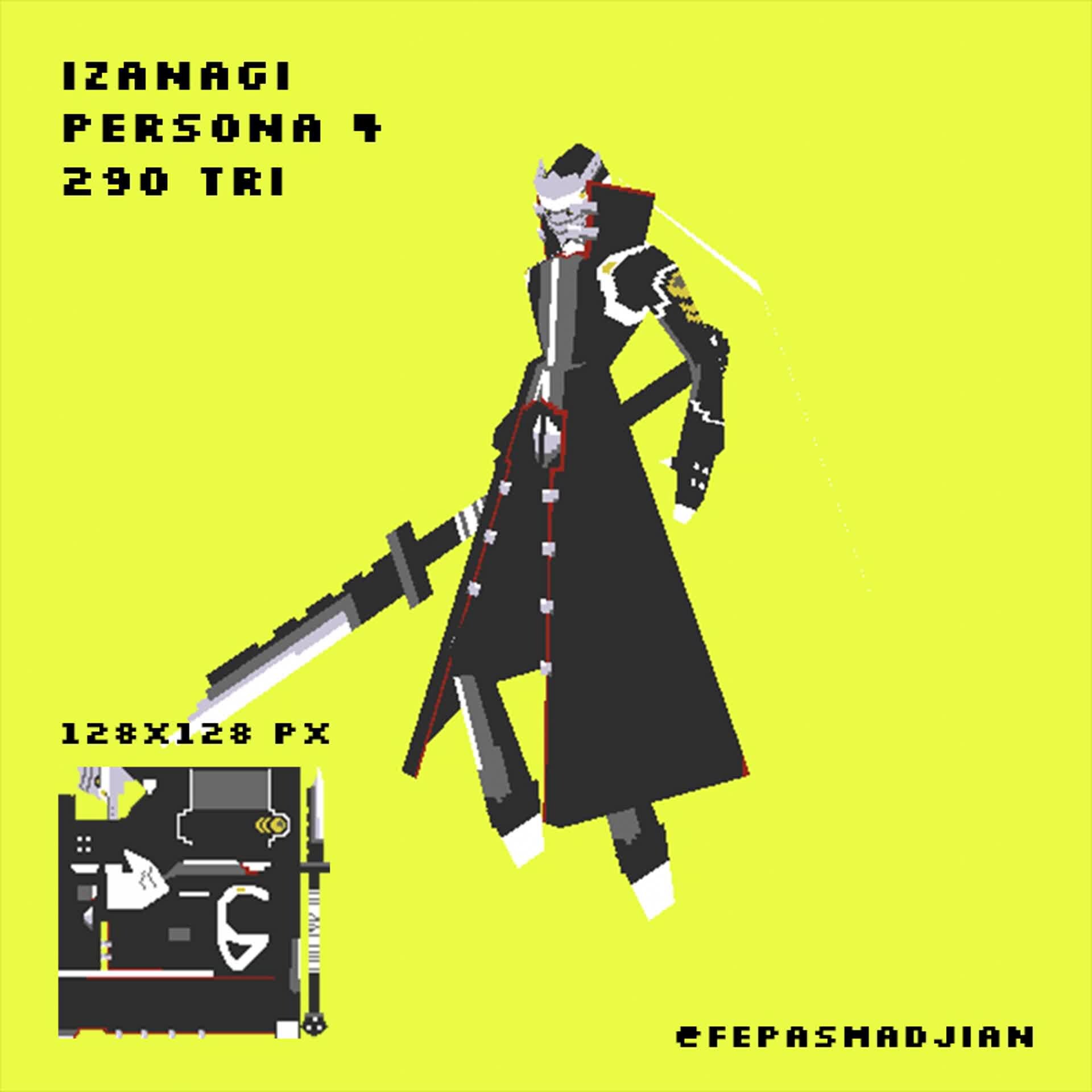 ArtStation - Lowpoly Izanagi (Persona 4)