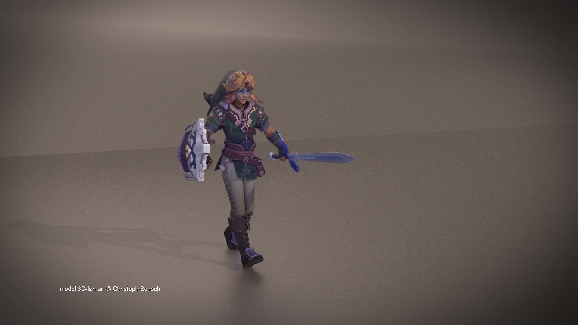 ArtStation - Animation move set part 1 (walk, run, idle, jump, attack)