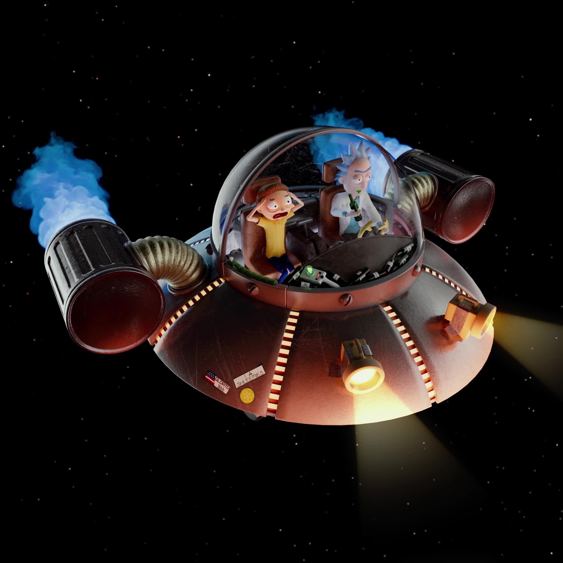 ArtStation - Rick and Morty SpaceShip