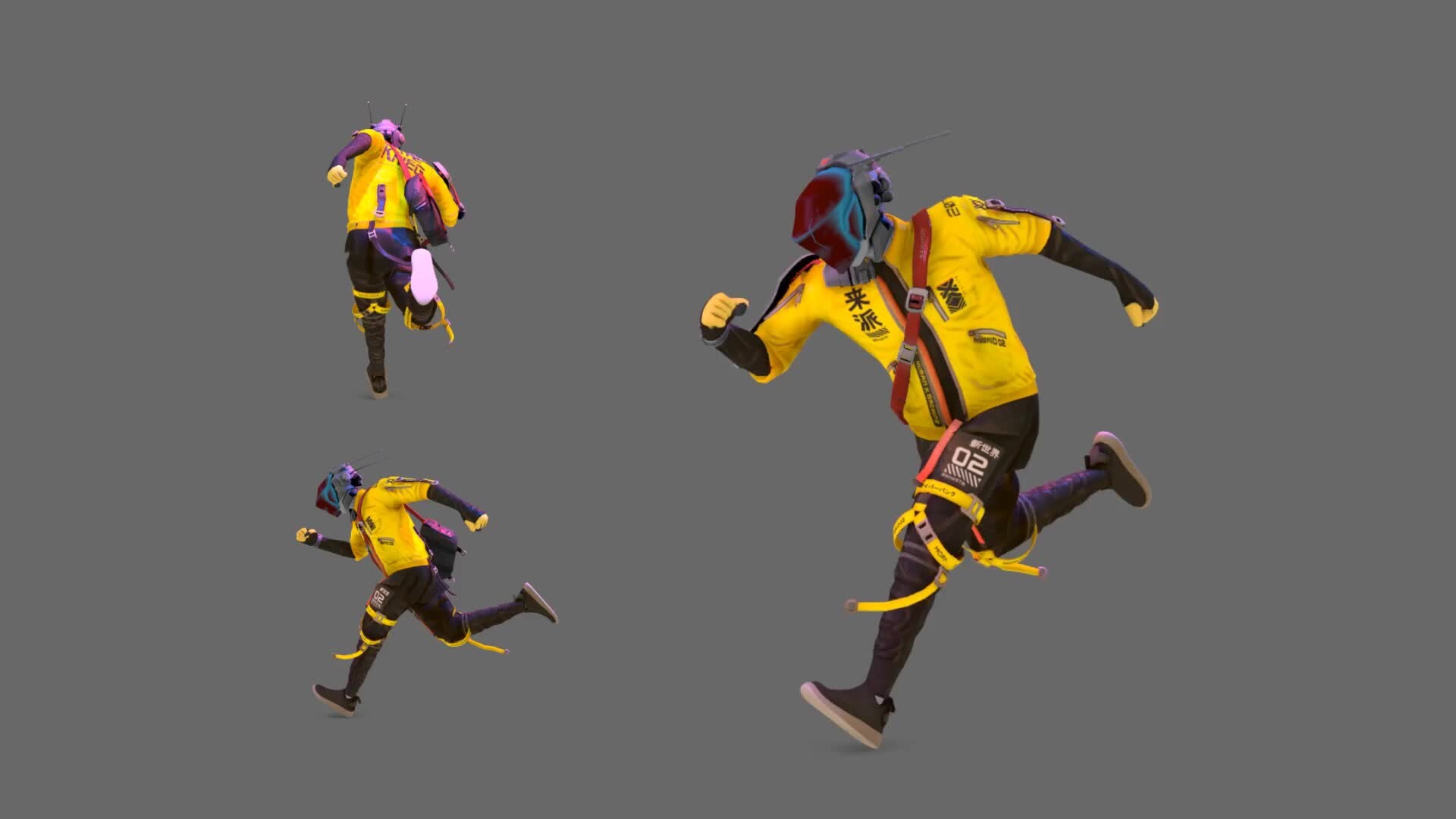 ArtStation - Run Cycle with Hybrid 02 Rig