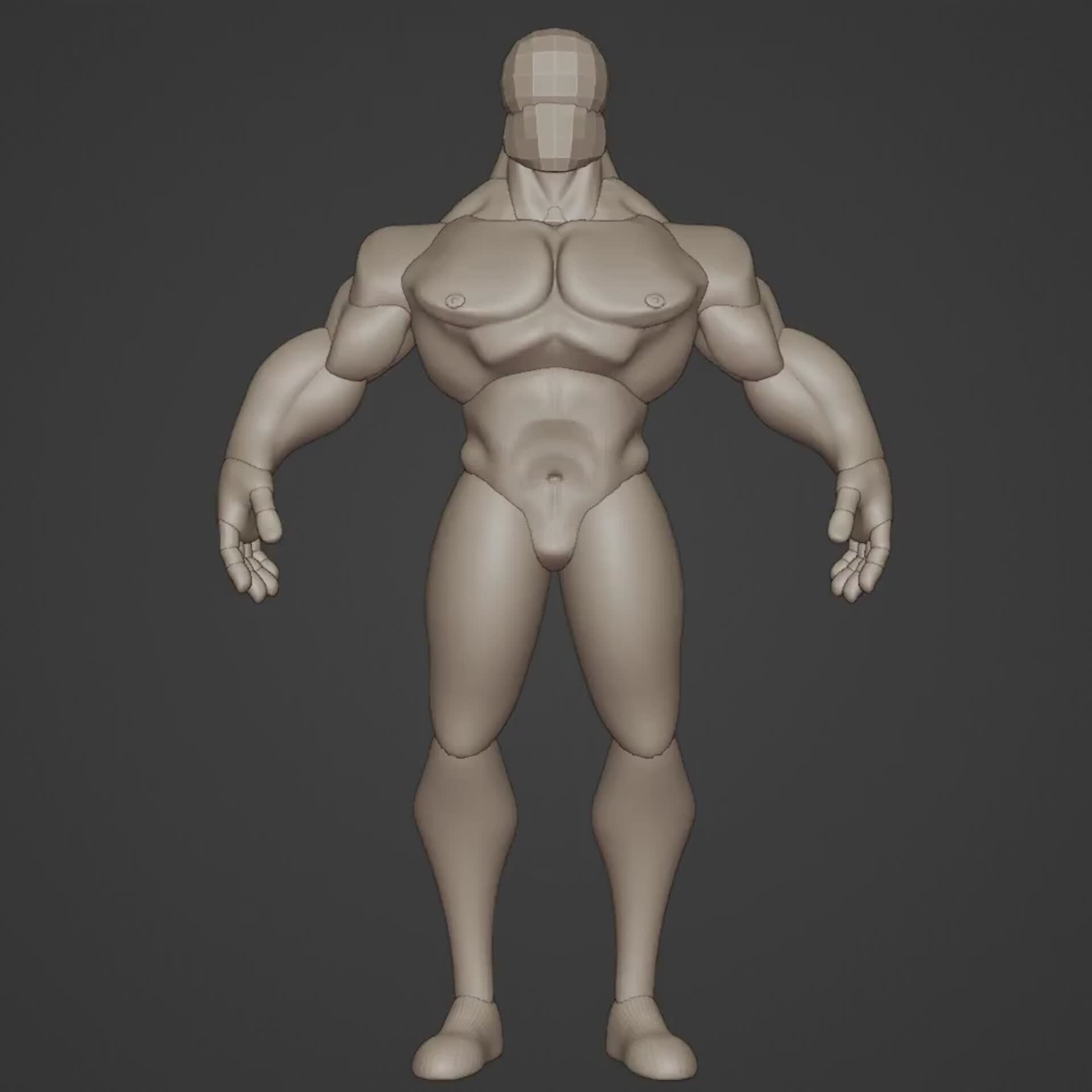 ArtStation - Stylized Male Blockout