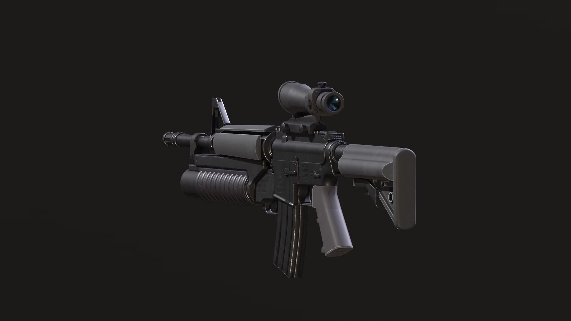 ArtStation - M4 Carabine with Granade Launcher