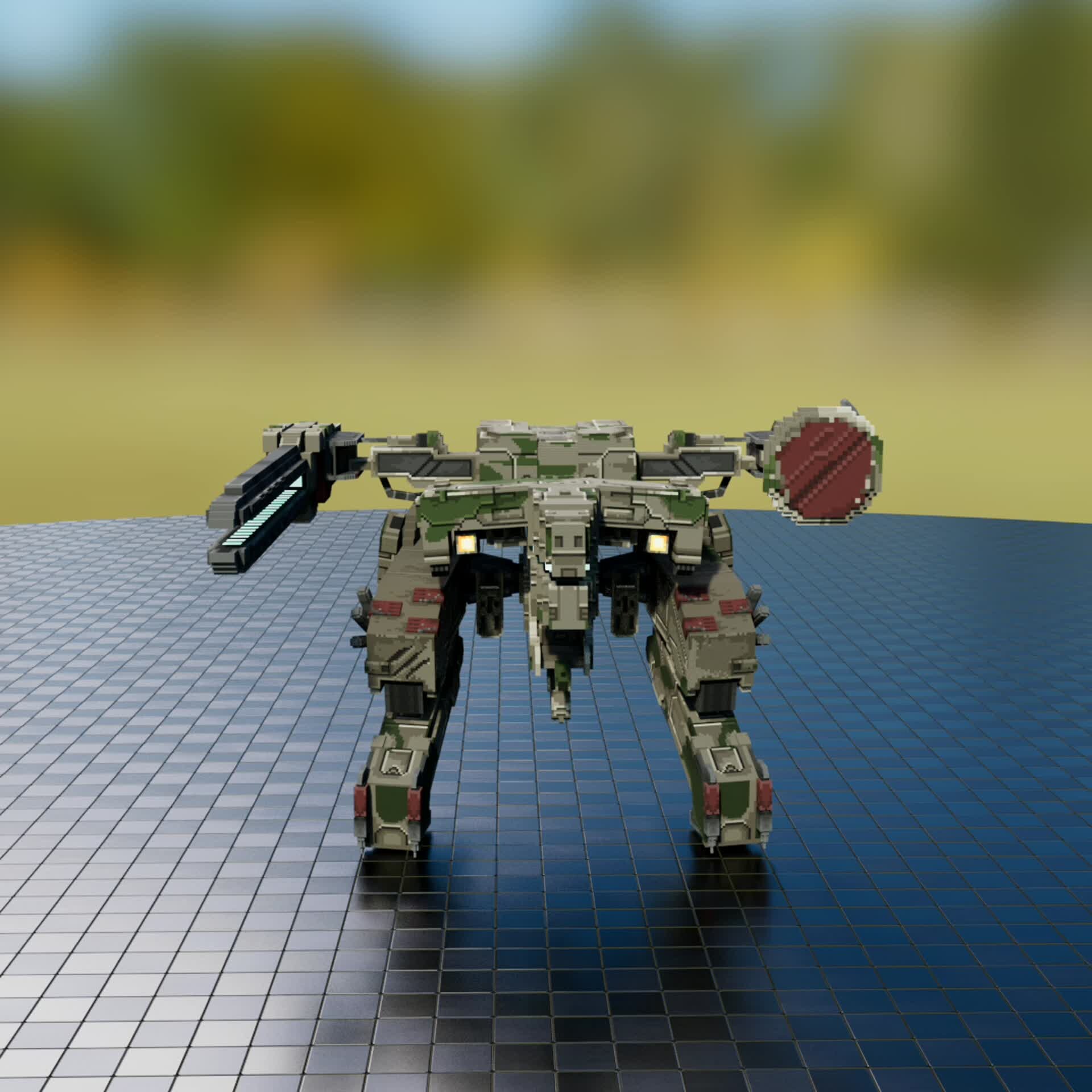 ArtStation - T-REX Mecha Voxel
