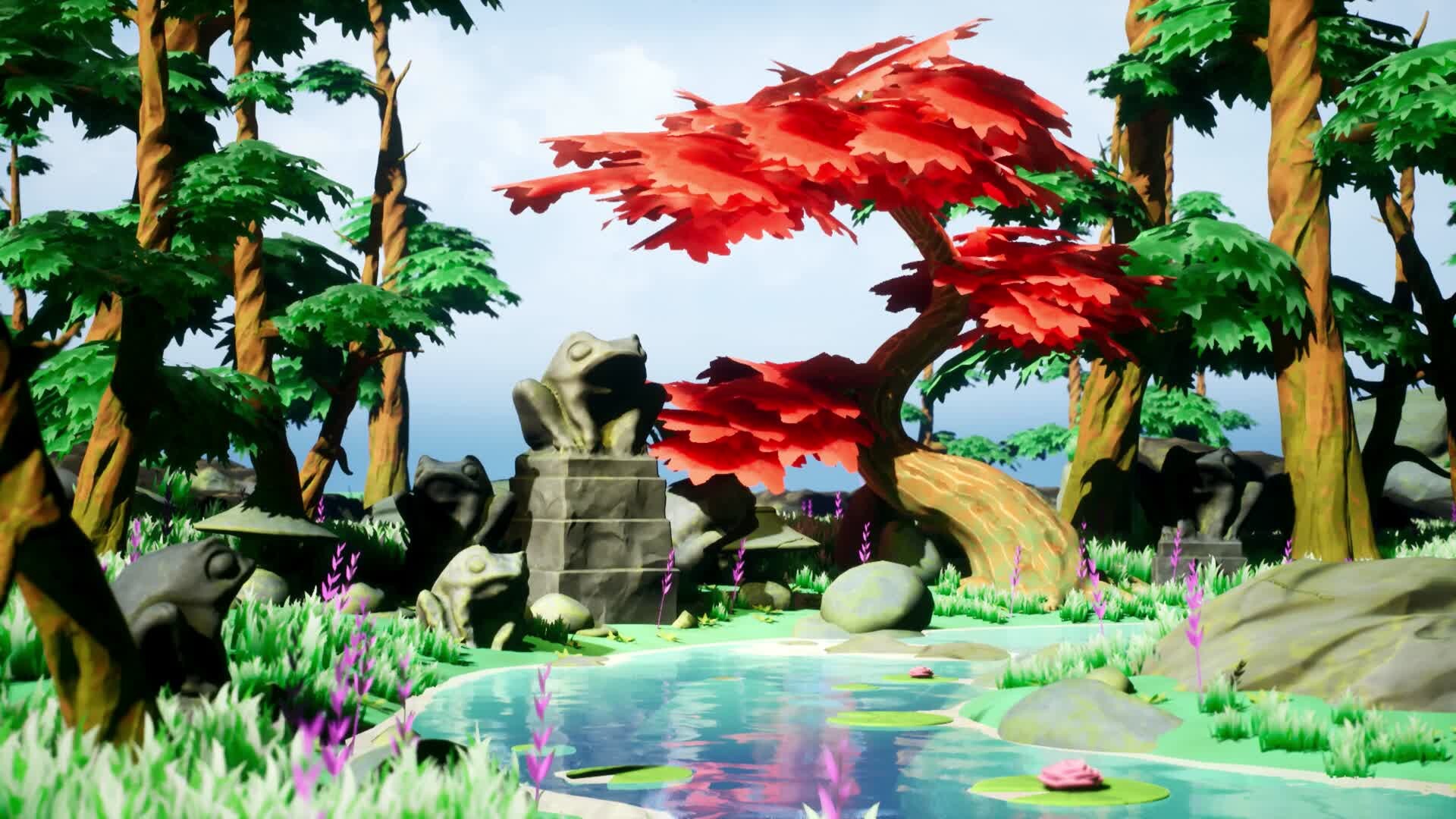 ArtStation - Stylized Frog Shrine