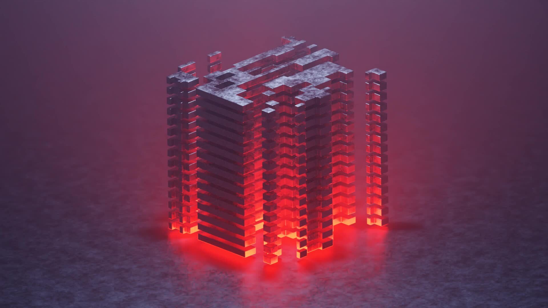 ArtStation - Sci-fi structure animation