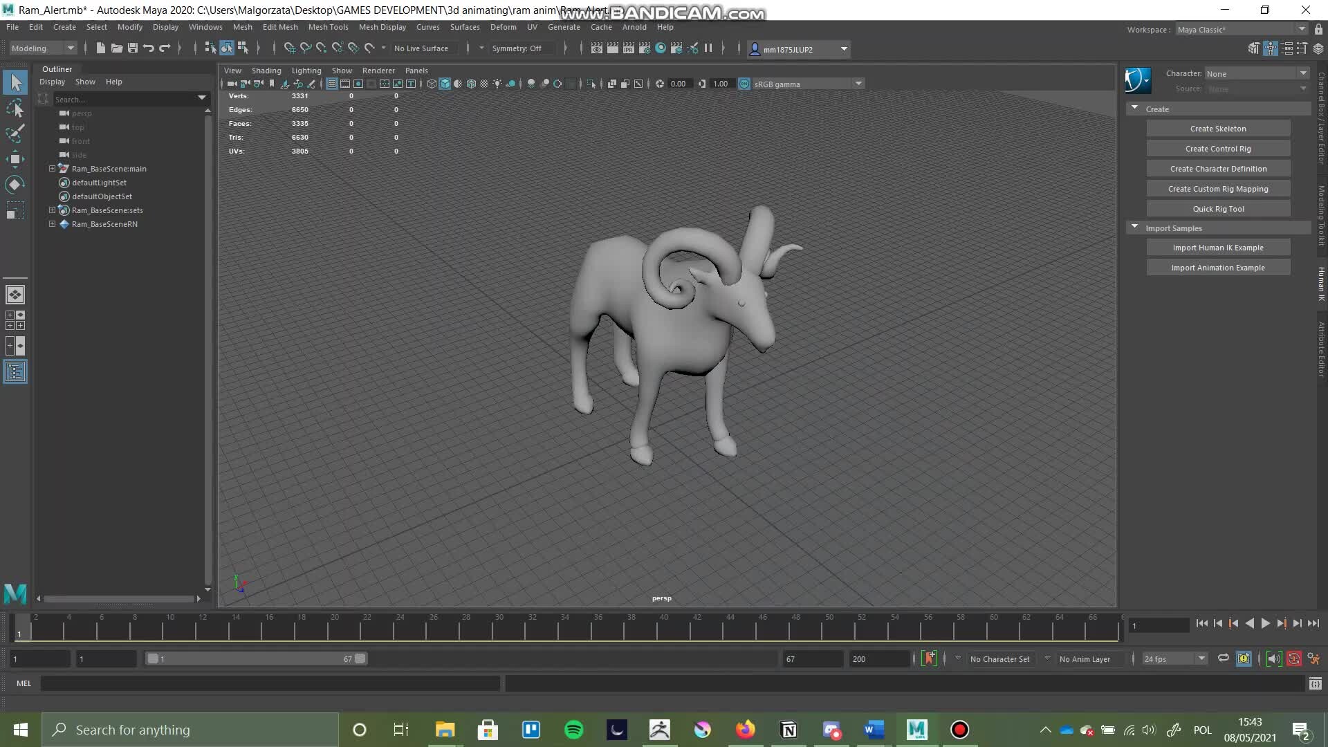 ArtStation - Ram 3D animations (Throwback Thursday)