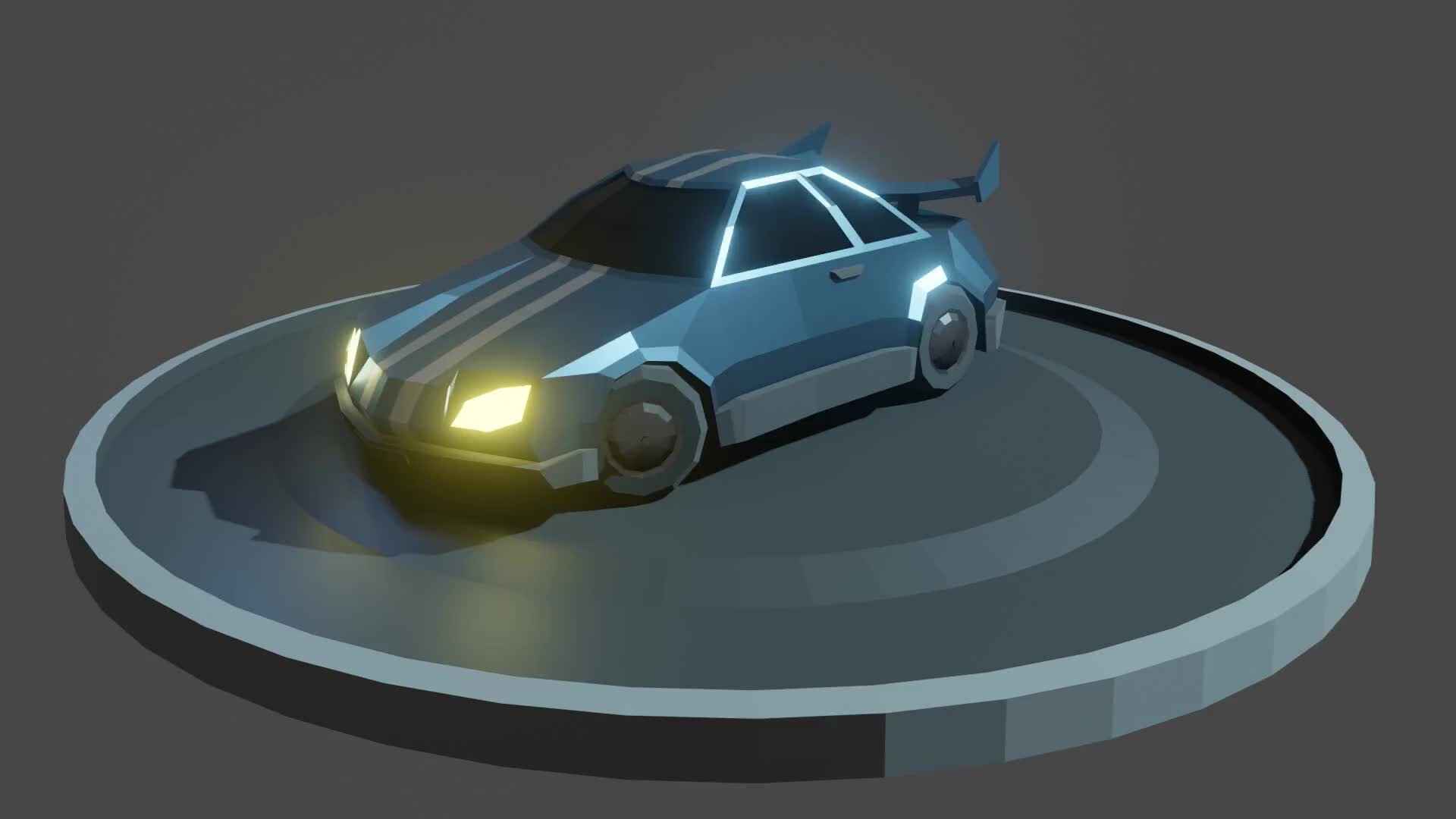 ArtStation - Low Poly 3d Racing Car