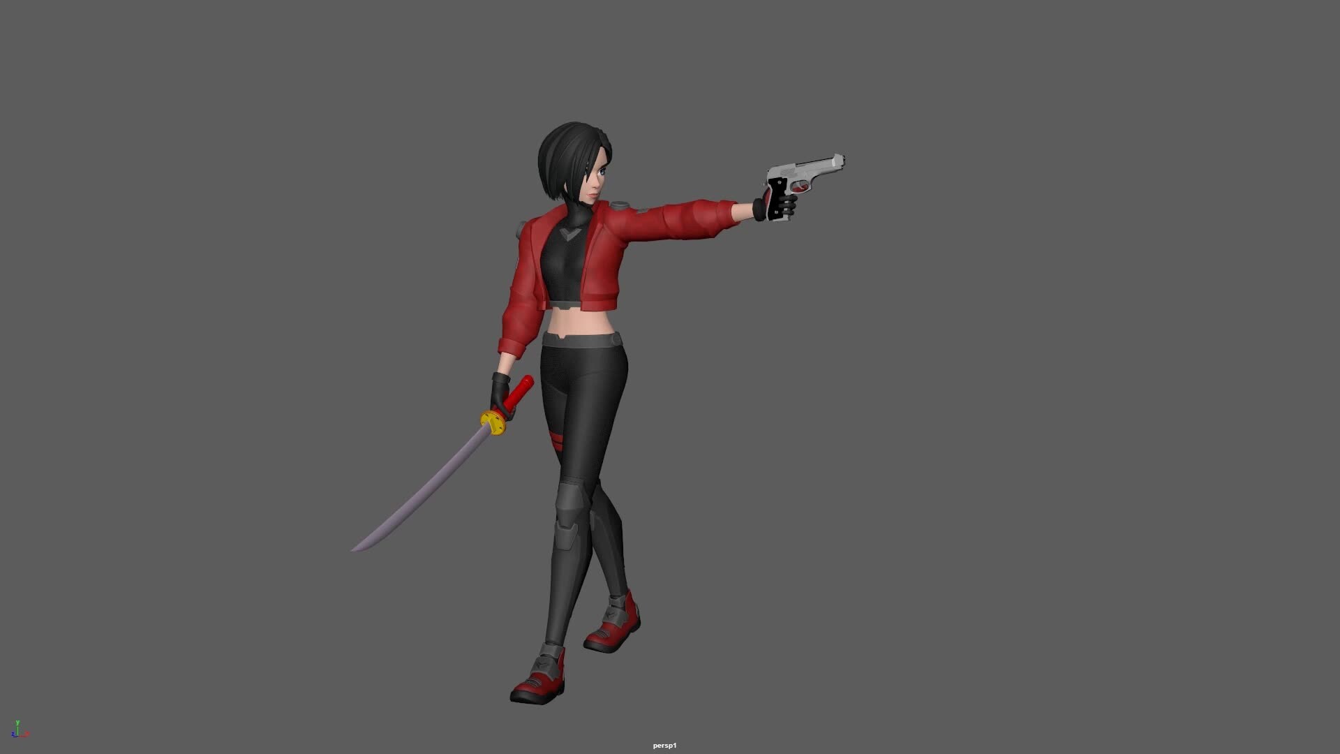 ArtStation - Walk cycle with weapons