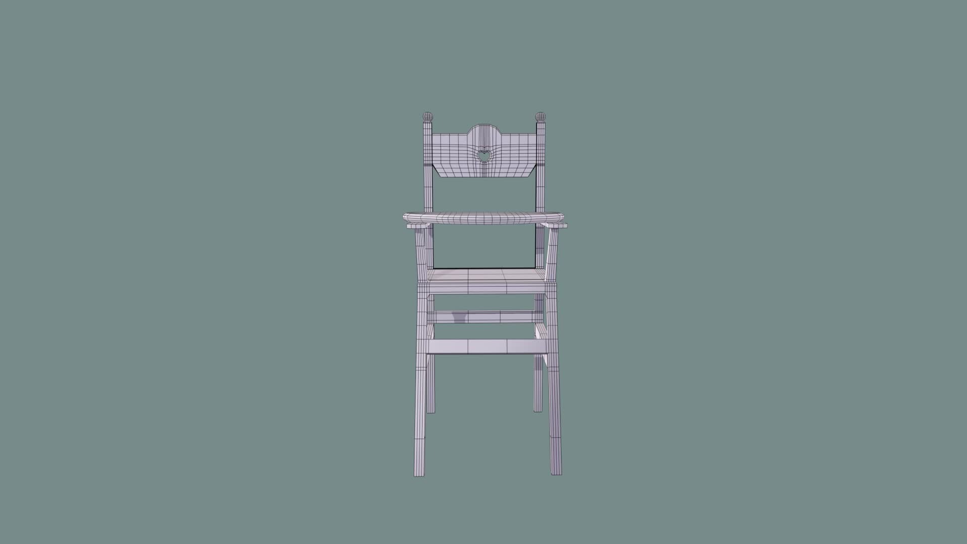 ArtStation - Doll HighChair (Untextured)