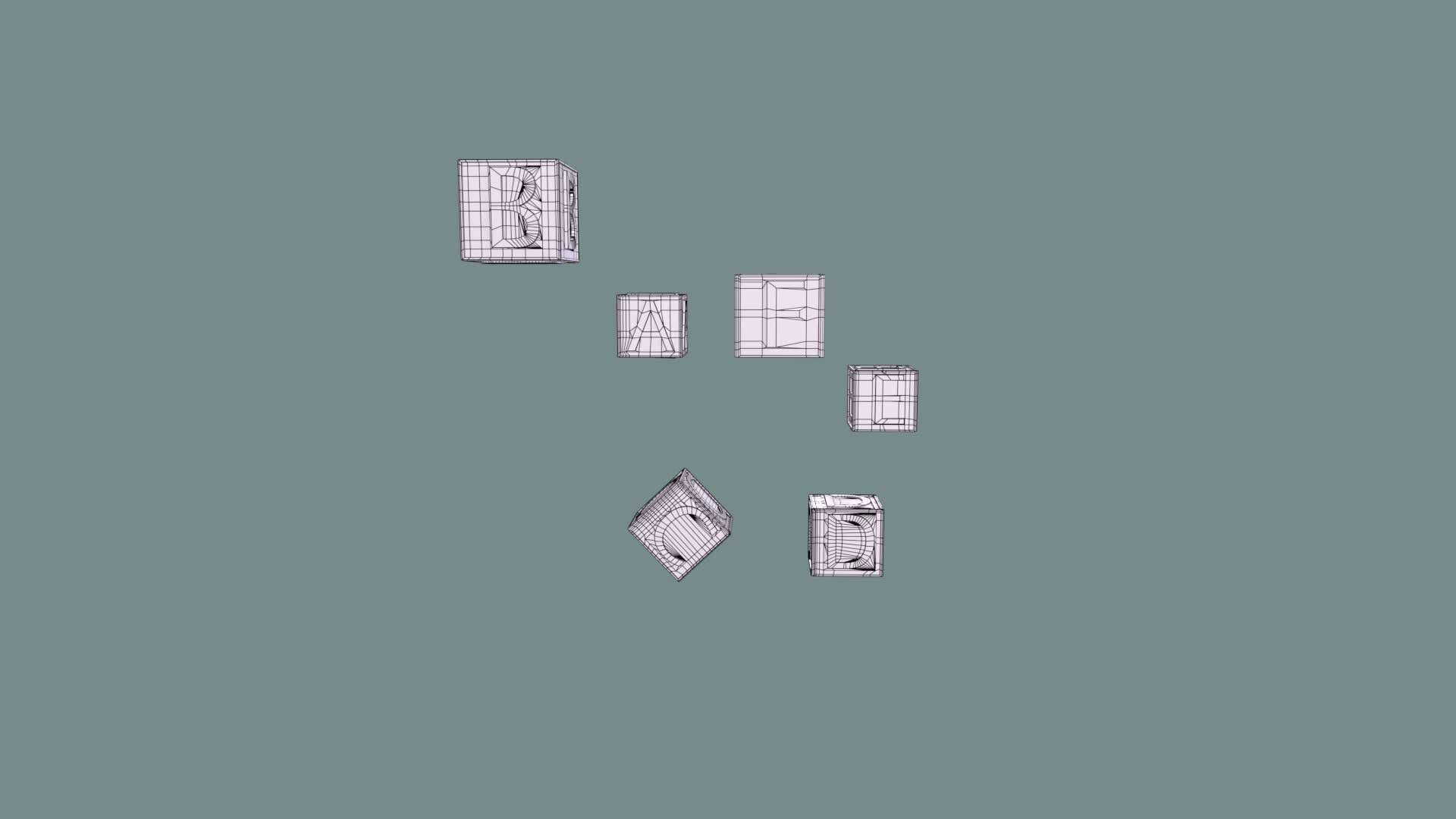ArtStation - Toddler Alphabet Blocks (Untextured)