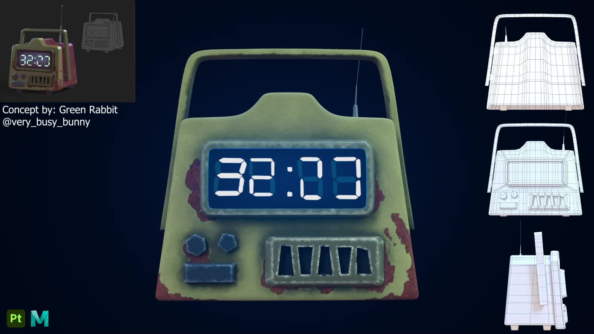 ArtStation - Alarm clock