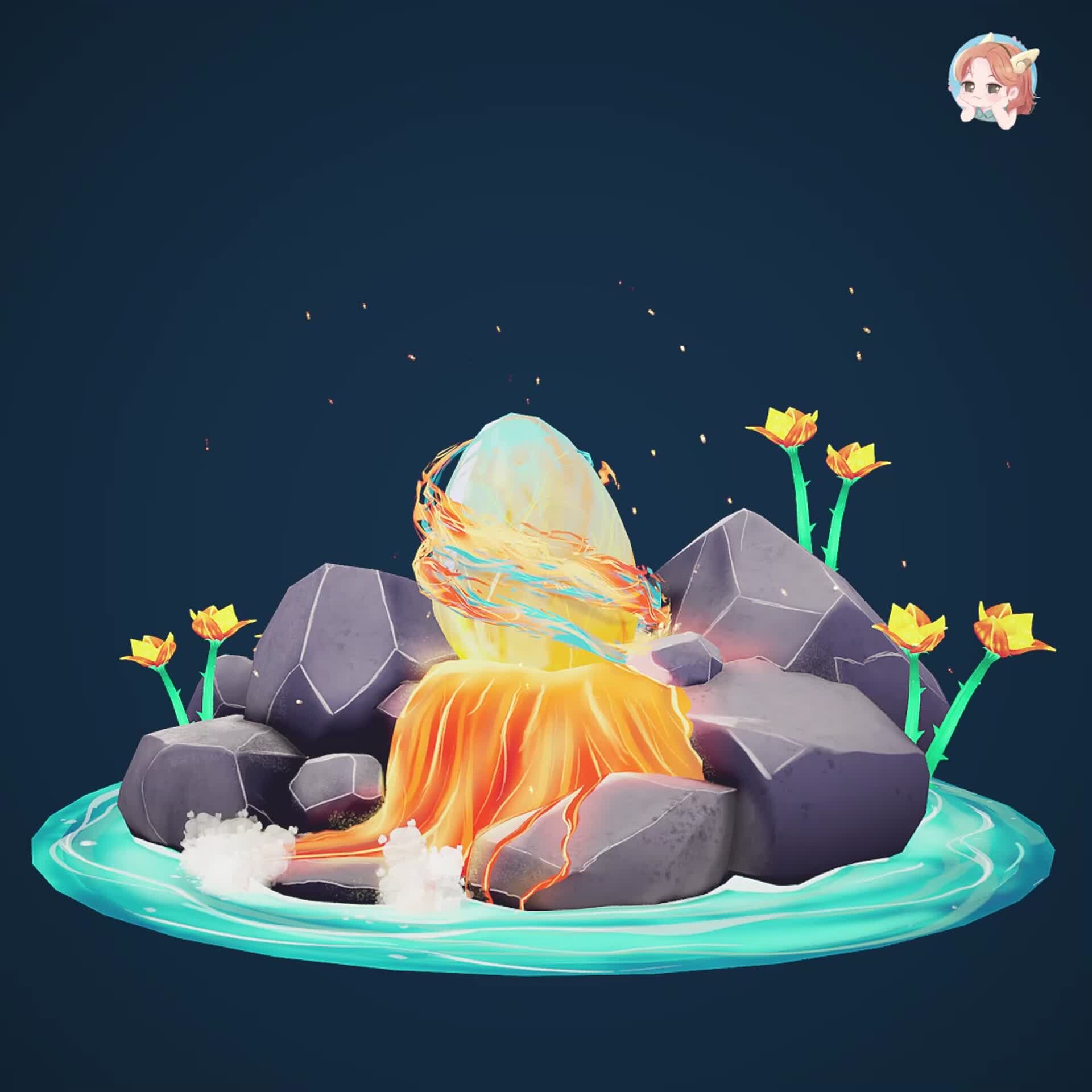 ArtStation - Fire Egg