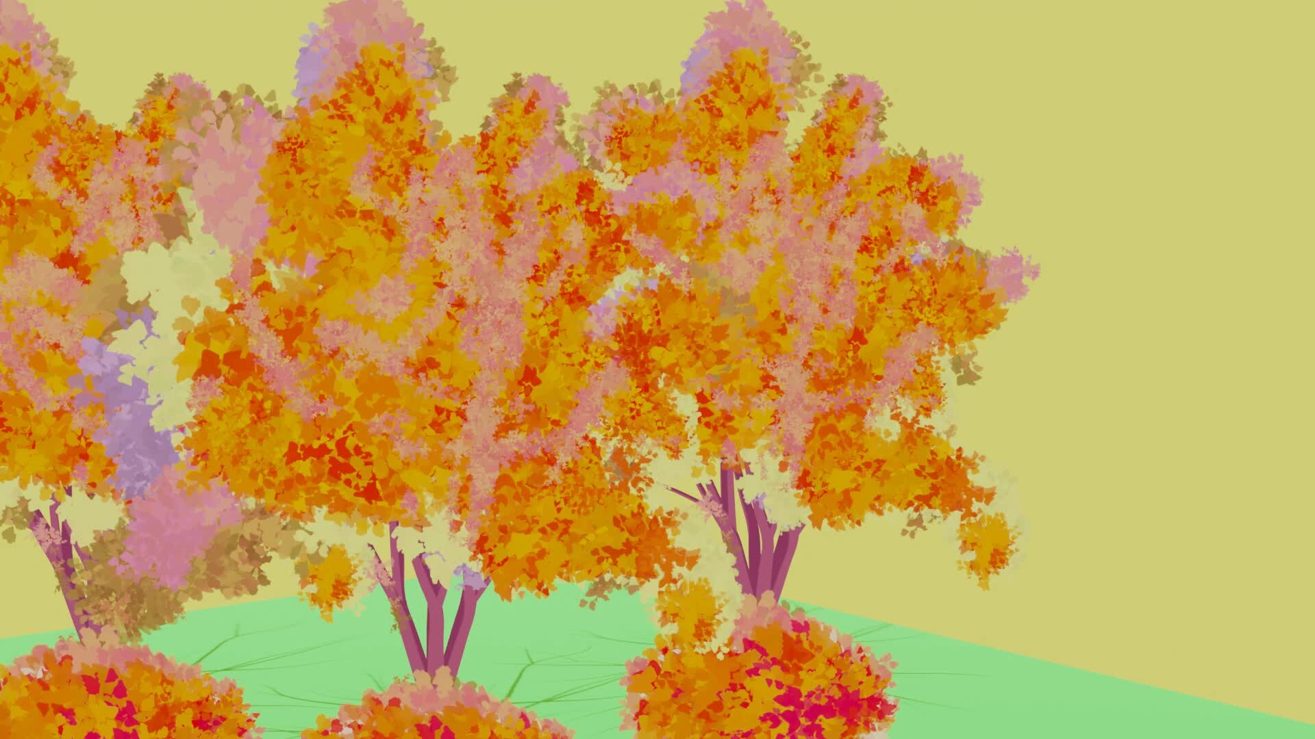 ArtStation - Grease Pencil Trees