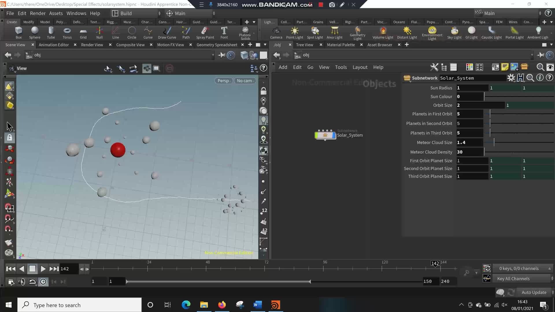ArtStation - Solar System- Procedural Modelling