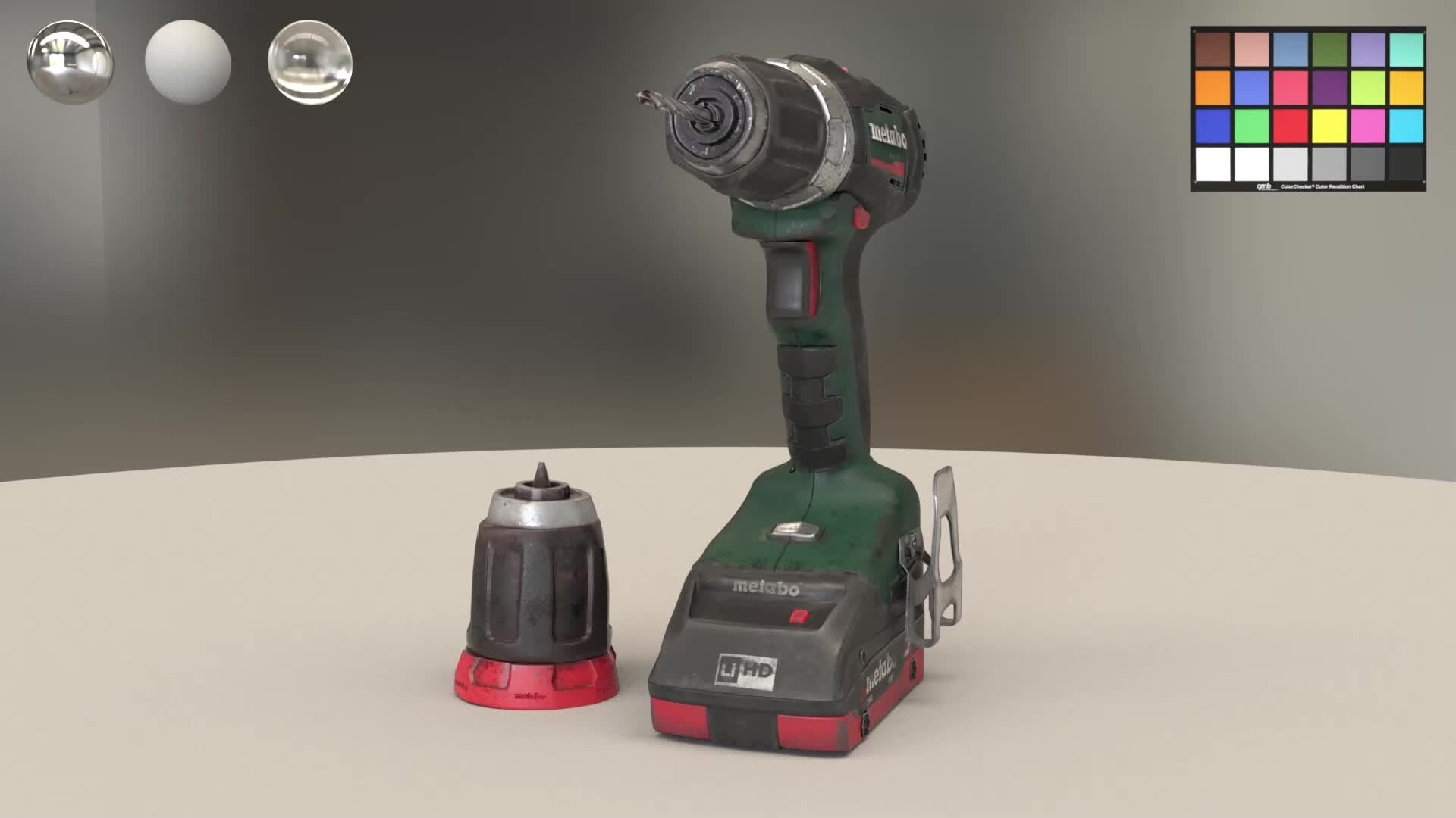 ArtStation - Metabo power drill (3D modeling/texturing test 3DDMP ...