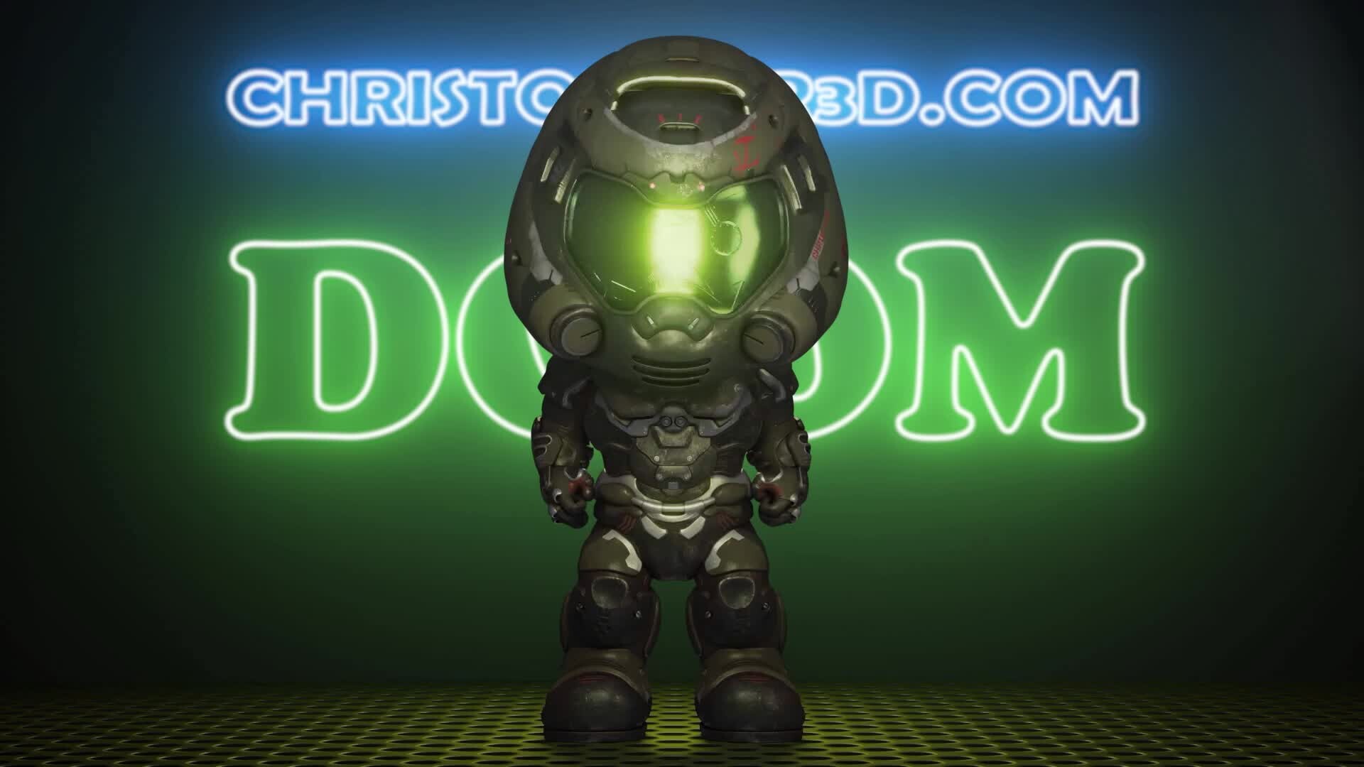 ArtStation - Doom Guy... NO, it is a Doom Boy