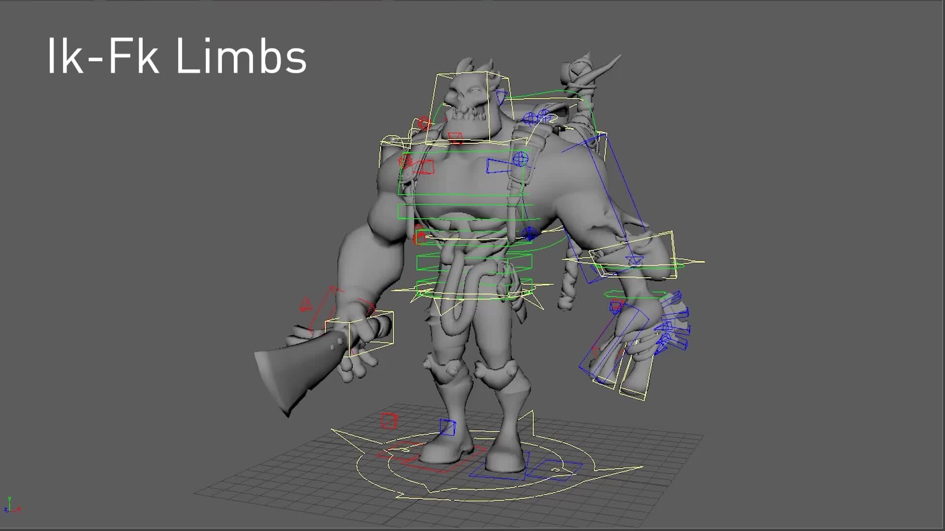 ArtStation - Tooth Wu Zombie Rig Preview