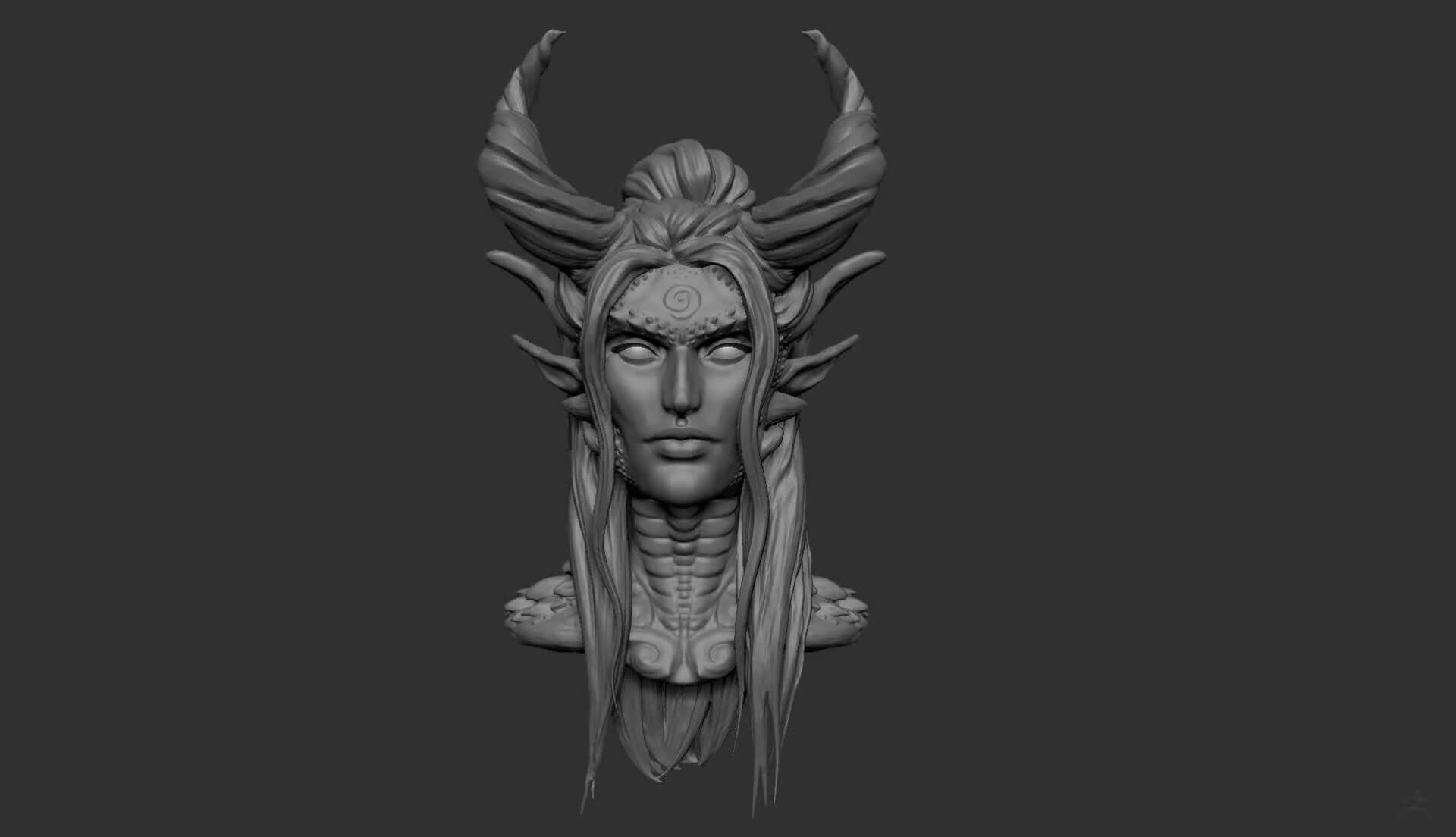 ArtStation - First ZBrush head sculpt
