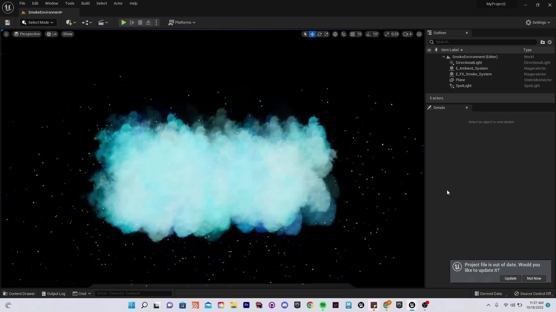 Bridget Hooks - Mysterious fog/portal and glow spirits