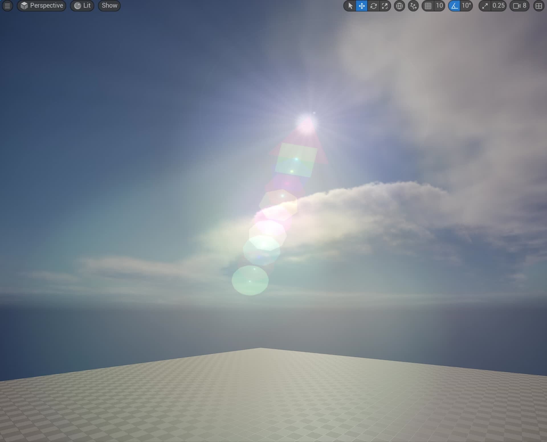 ArtStation - SImple Custom Lensflare in shader(wip)