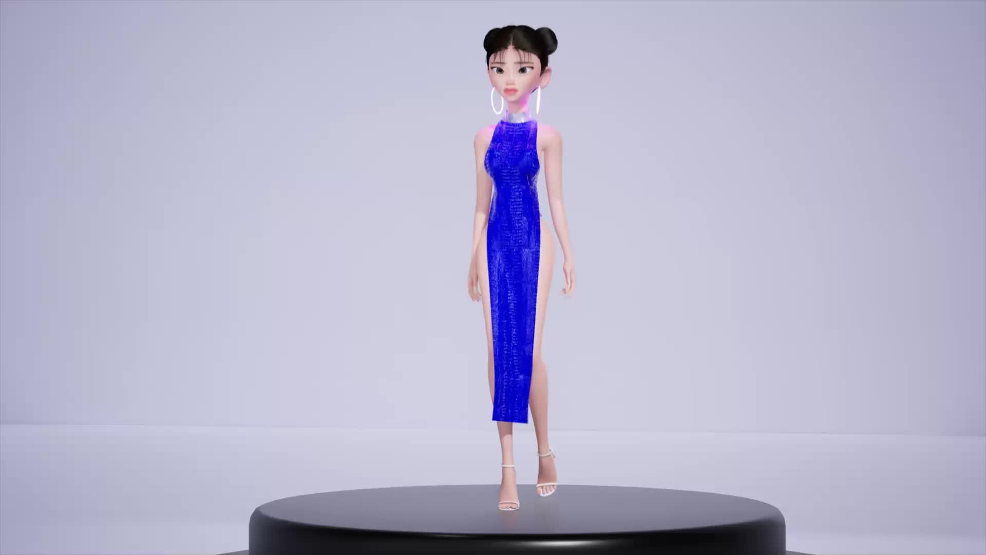 ArtStation - Digital Fashion in Unreal Engine 5 - Runway # 4 - Look D