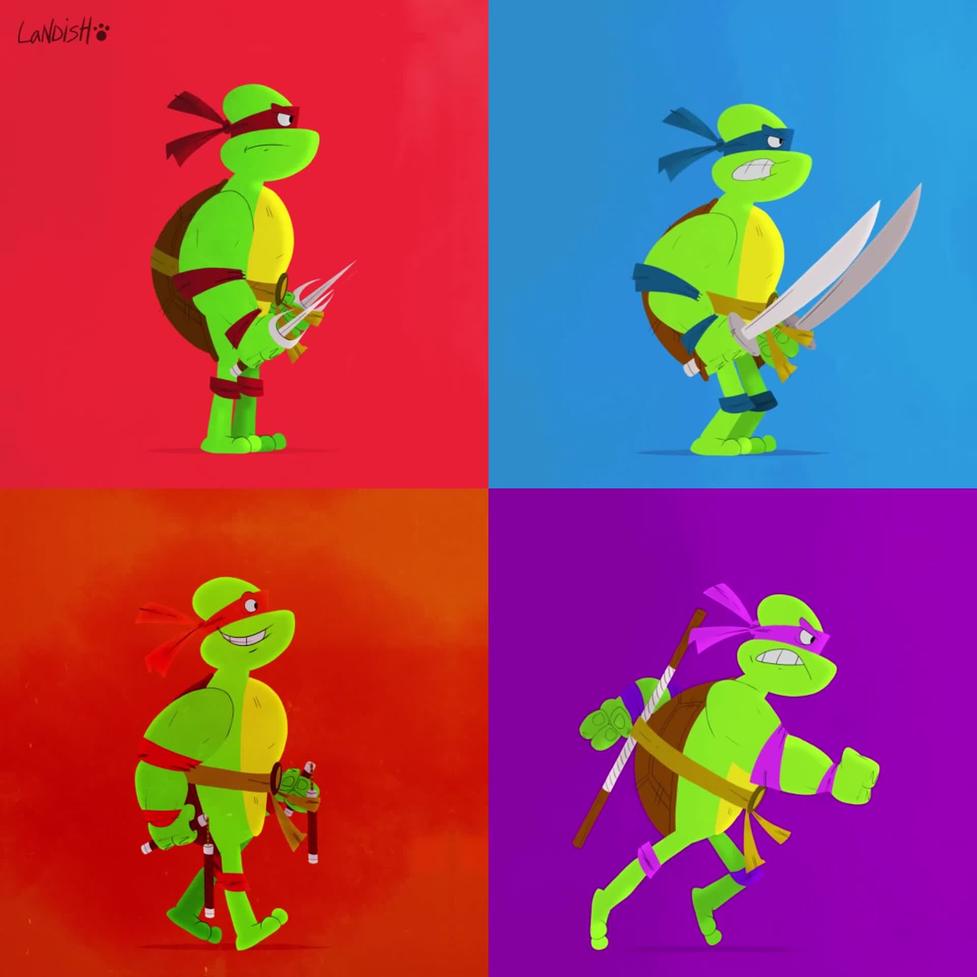 ArtStation - TMNT in action