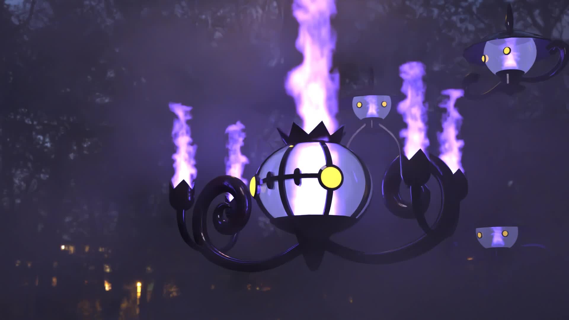 ArtStation - Chandelure Render + Desktop Background Animation