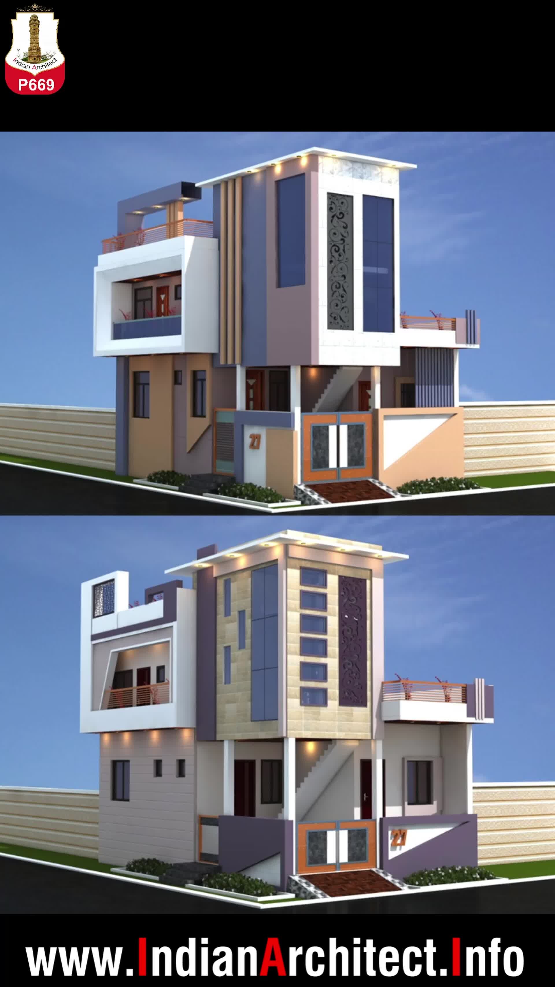 ArtStation - P669 Mr. Surendra Singh Ji at Merta City, Rajasthan ( with Modern Elevation )