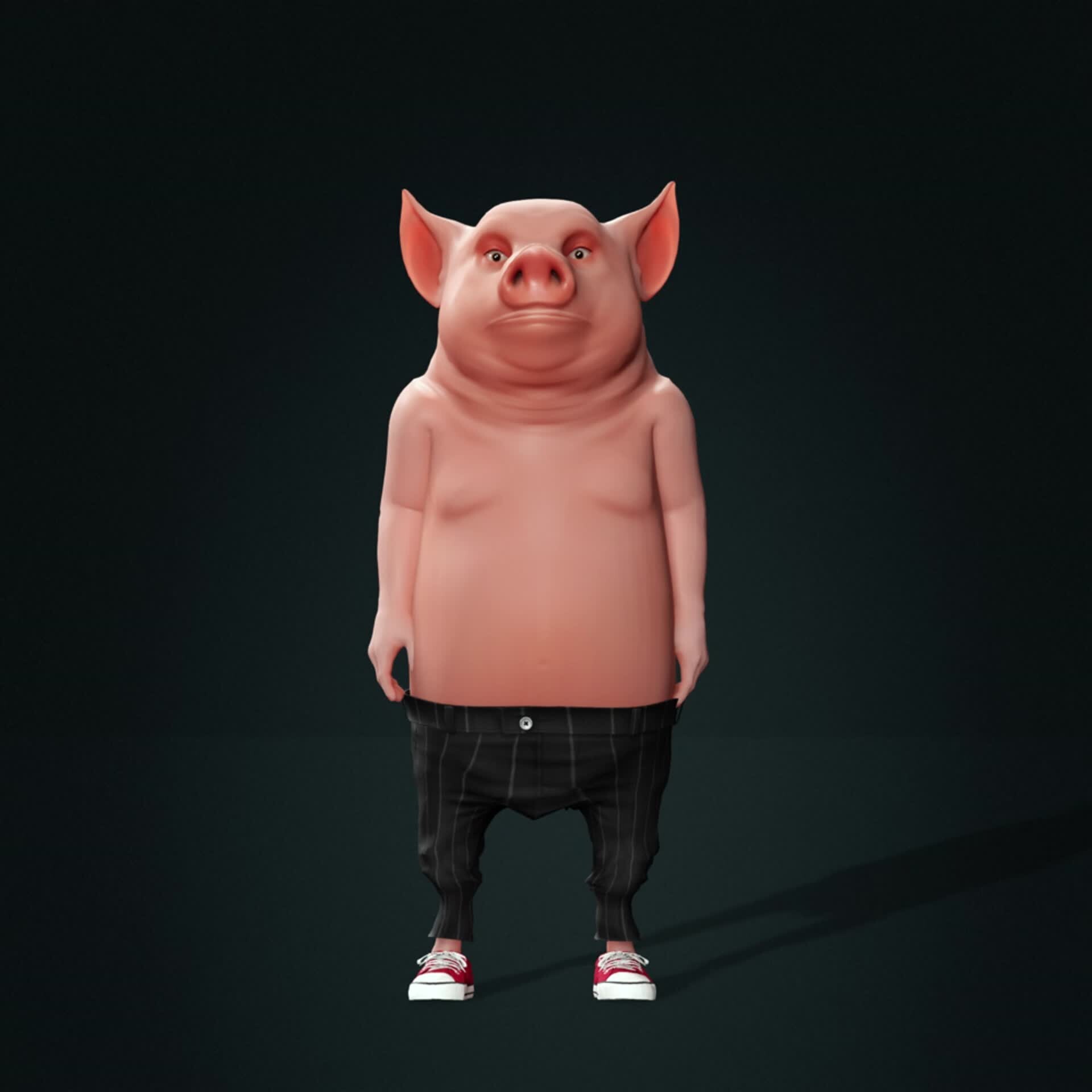 ArtStation - Toon Piglet for Character Creator