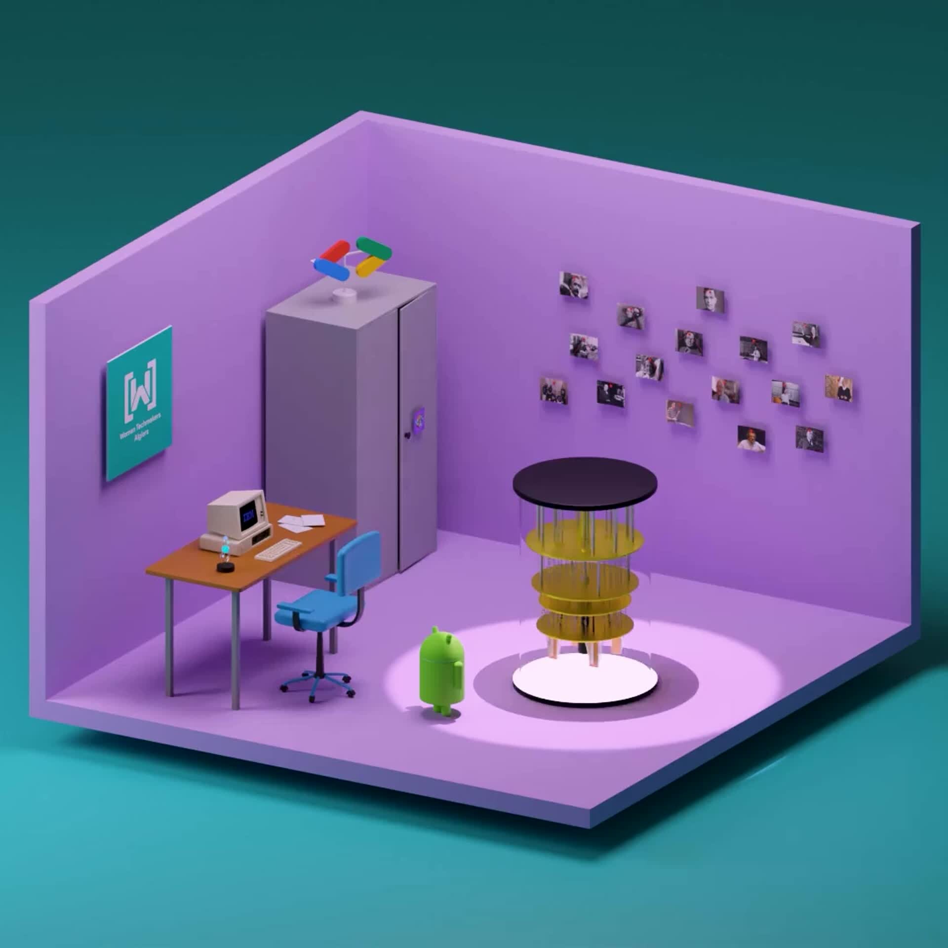 ArtStation - Quantum Computing Event ( Qi-skit Fall Fest Algiers ) Announcement