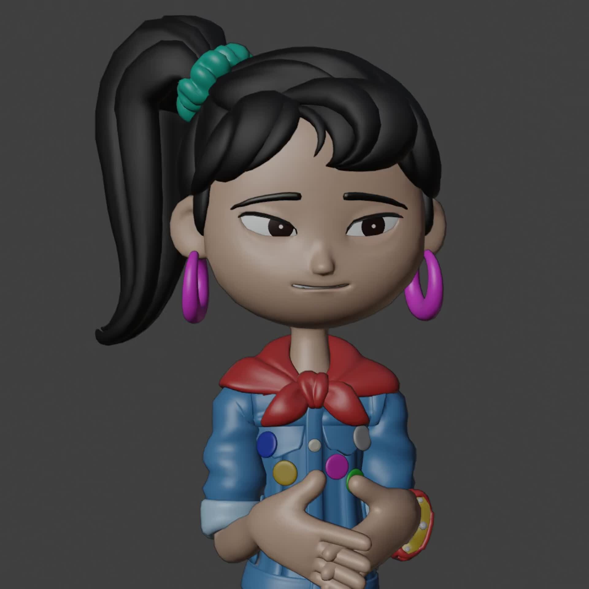 ArtStation - Character Animation Fake Aww Expression - Ellie